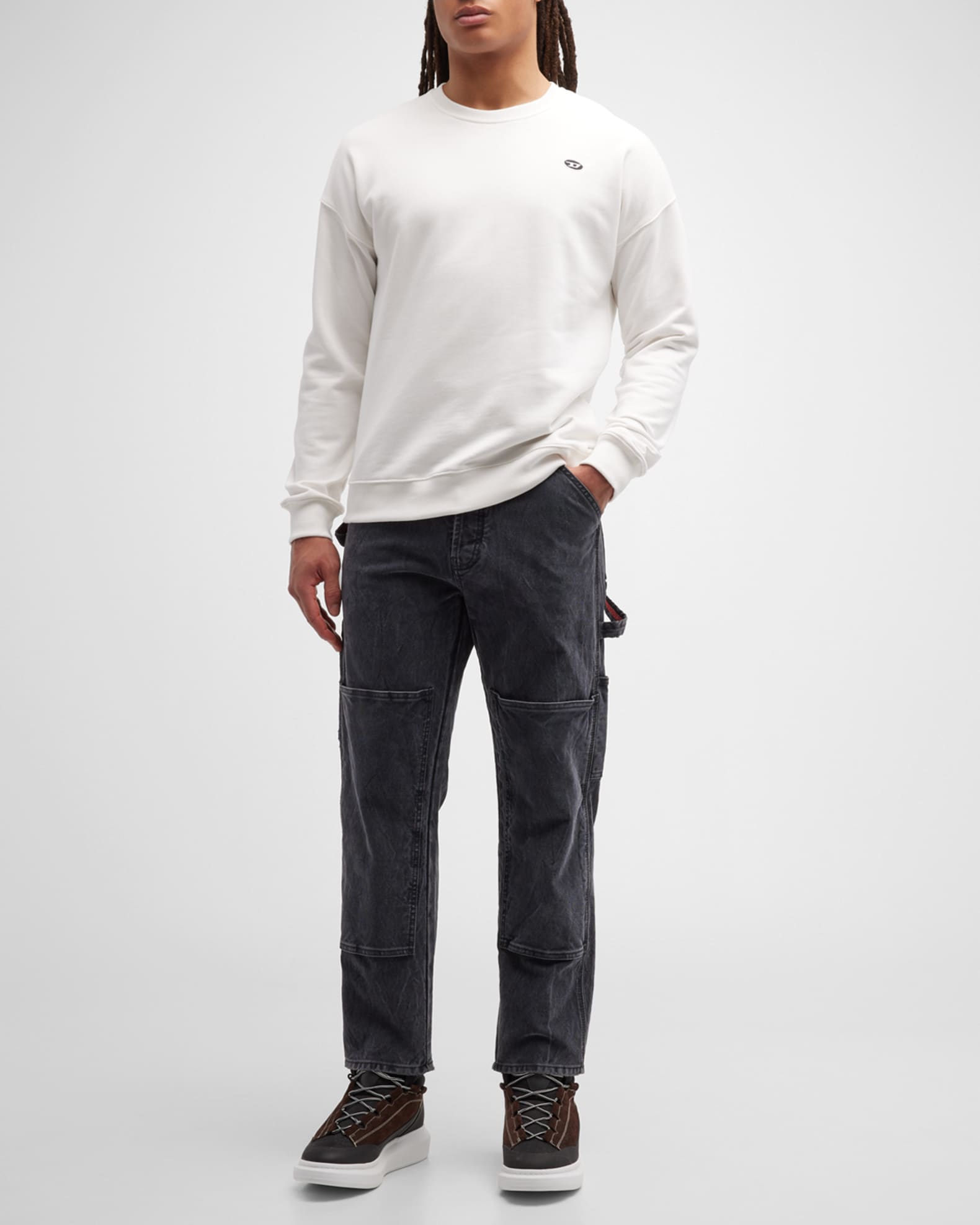 Diesel Men's S Rob Oval PJ Sweatshirt | Neiman Marcus