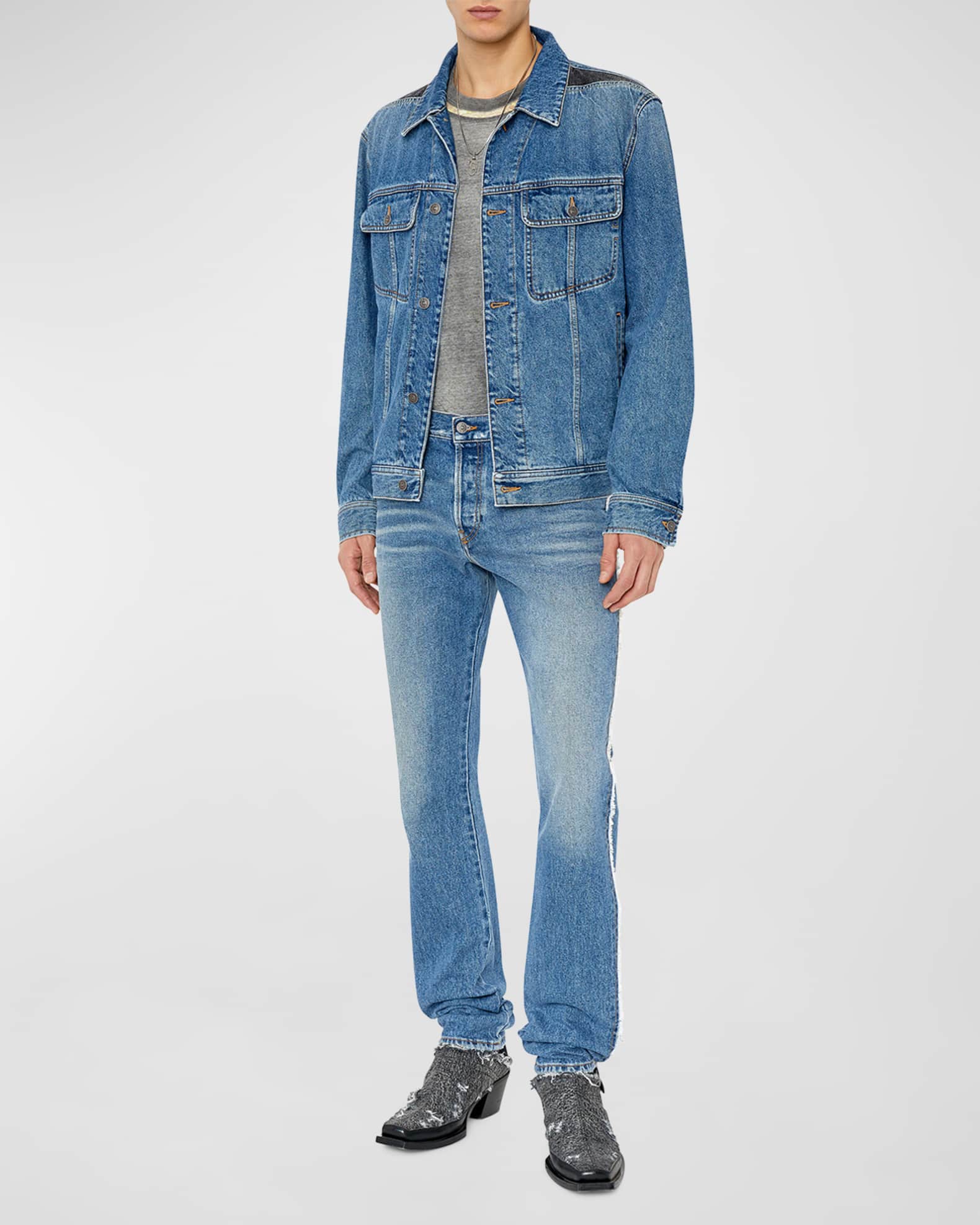 Diesel Men's D-Barcy-Rs Denim Trucker Jacket | Neiman Marcus