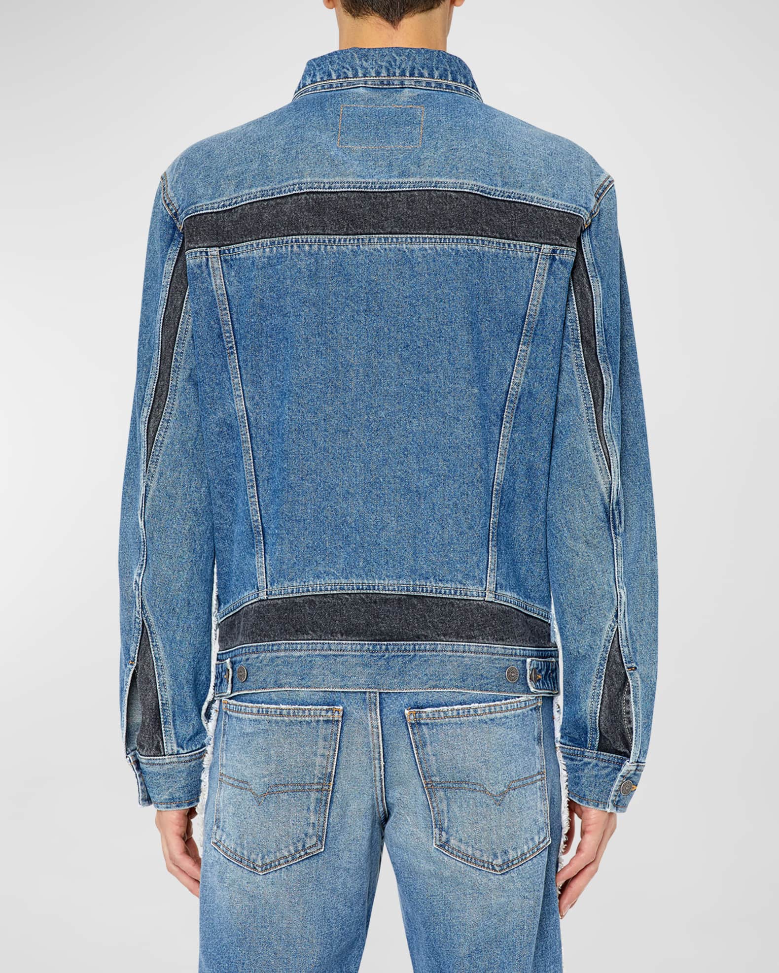 Diesel Men's D-Barcy-Rs Denim Trucker Jacket | Neiman Marcus