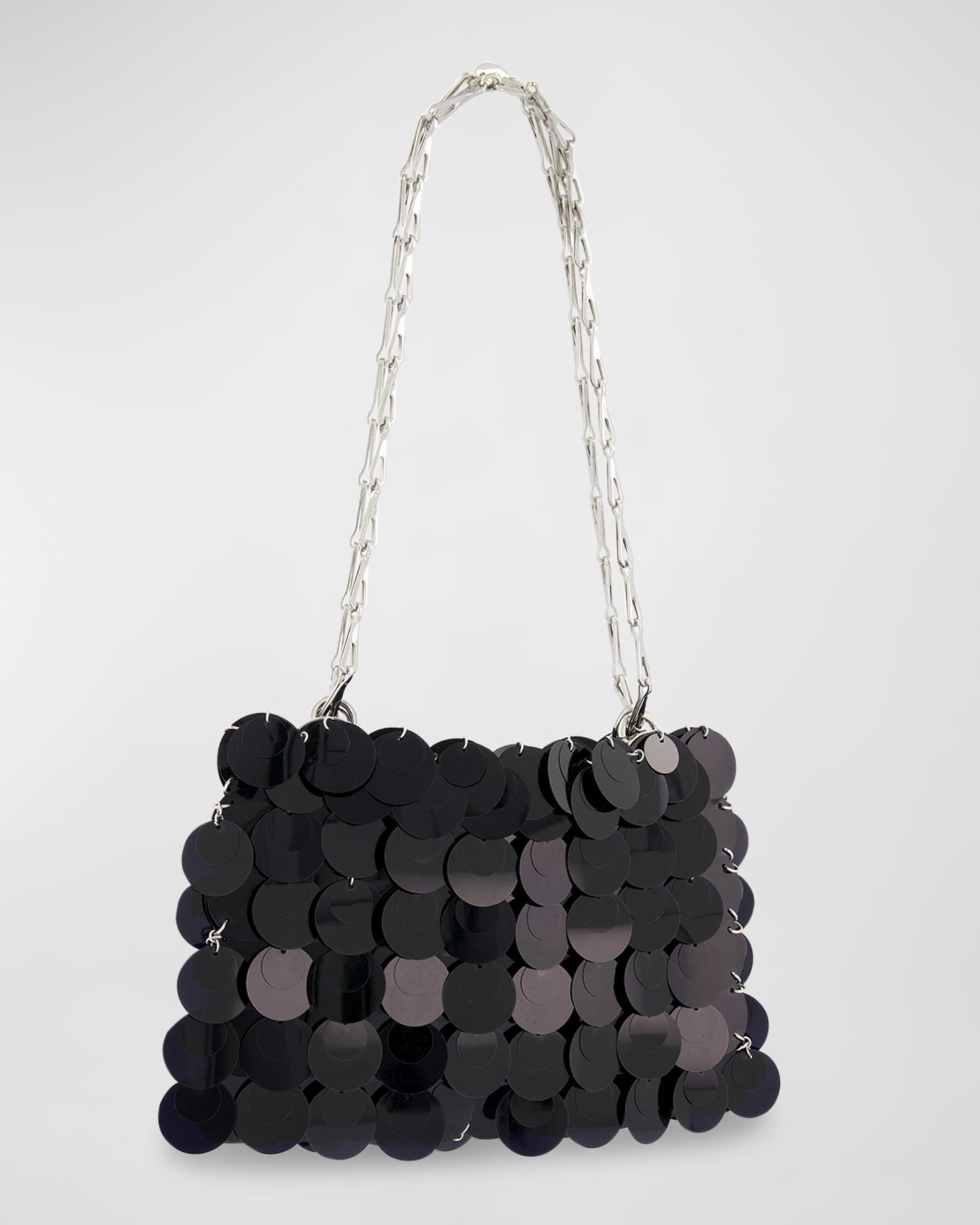 Rabanne Sparkle Sequins Chain Shoulder Bag | Neiman Marcus