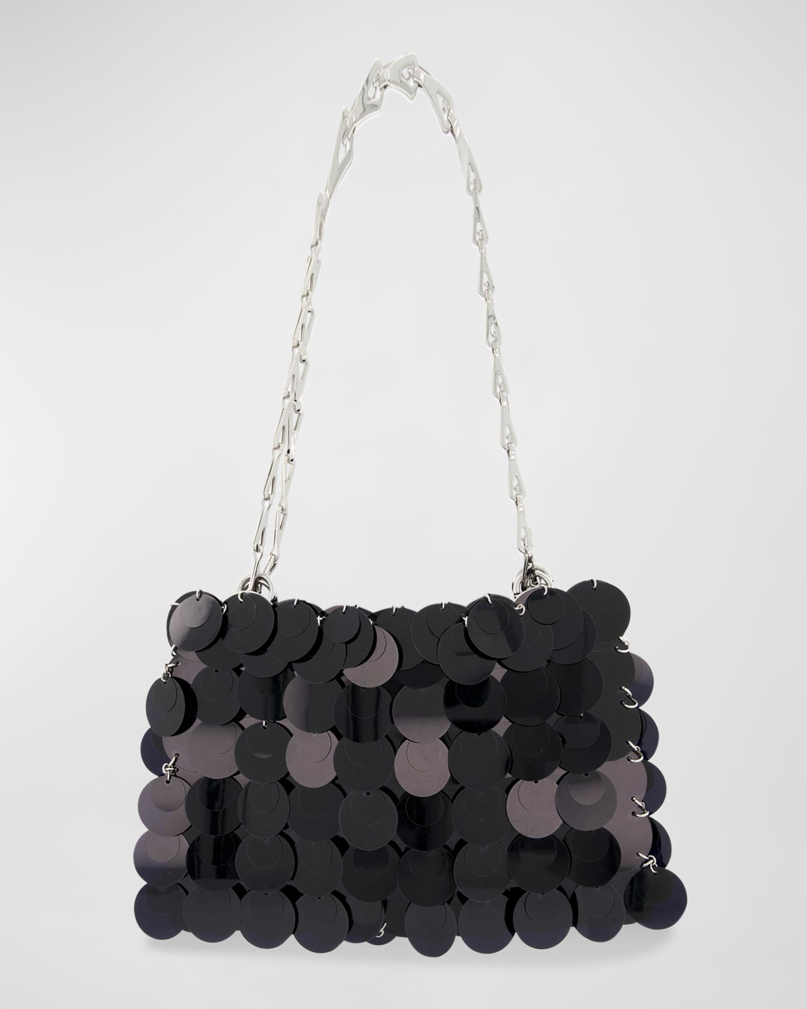 Rabanne Sparkle Sequins Chain Shoulder Bag | Neiman Marcus