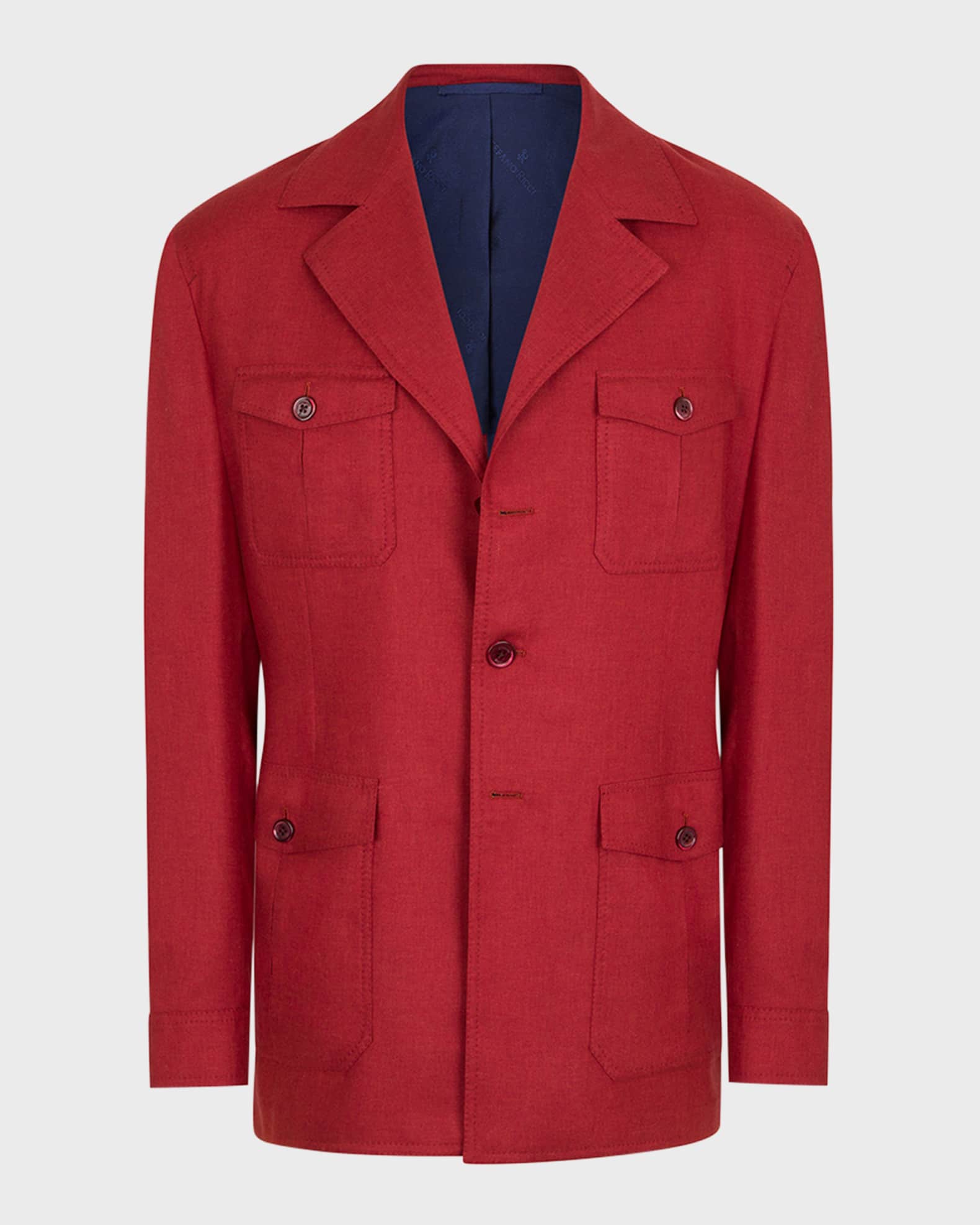 Stefano Ricci Men's Silk-Cashmere Field Jacket | Neiman Marcus
