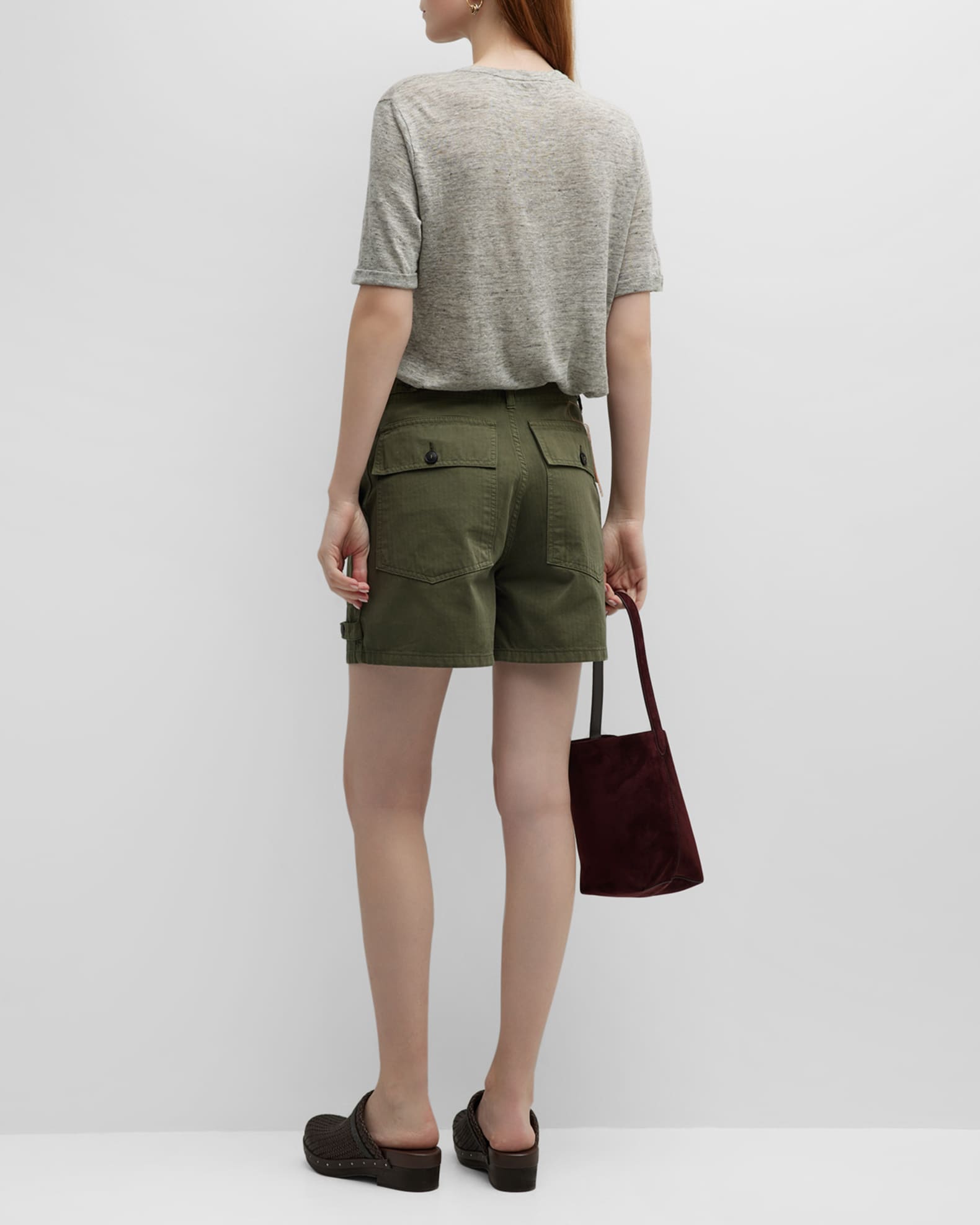 FORTELA Jim Herringbone Shorts | Neiman Marcus