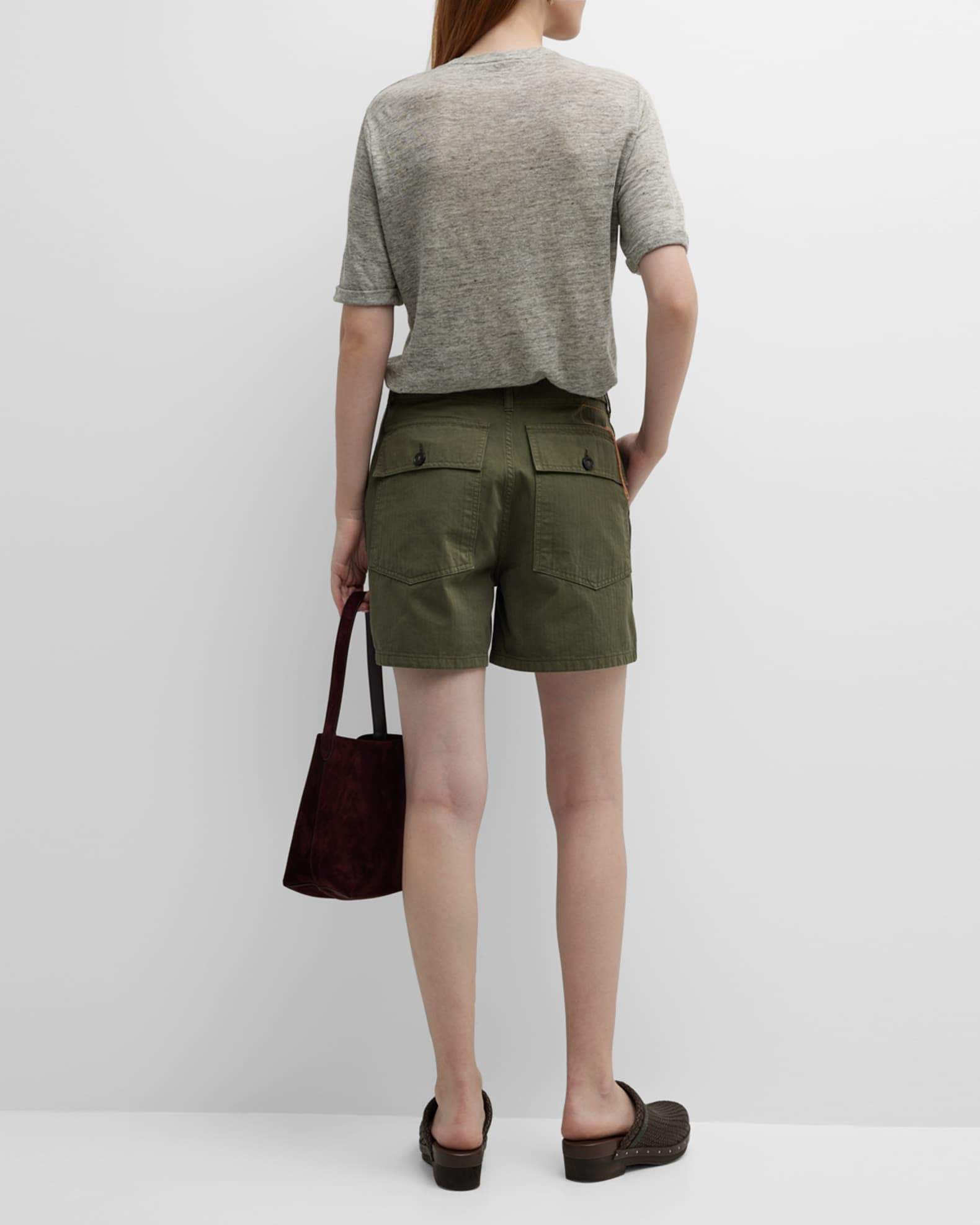 FORTELA Jim Herringbone Shorts | Neiman Marcus