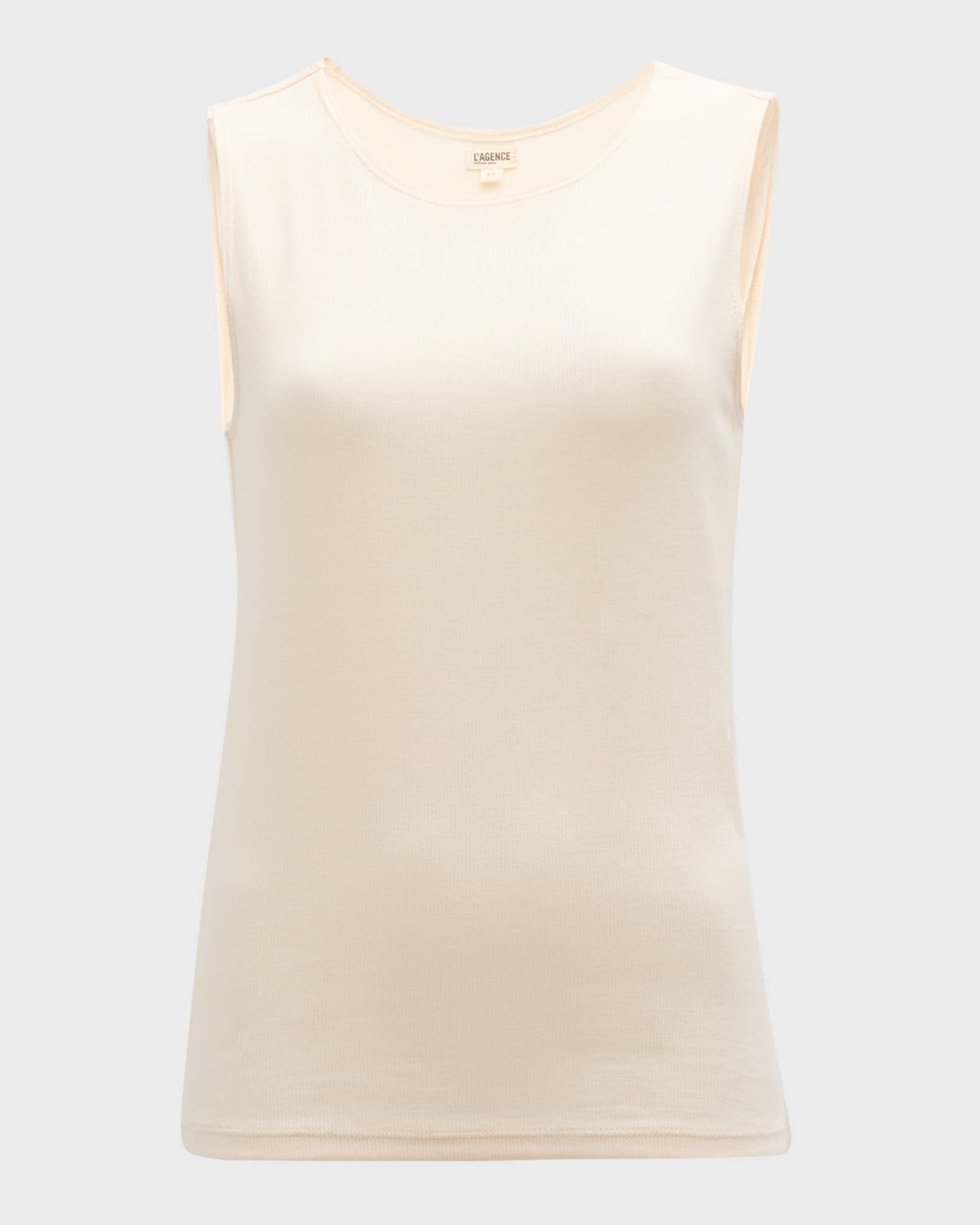 L'Agence Shelly Scoop-Neck Tank Top | Neiman Marcus