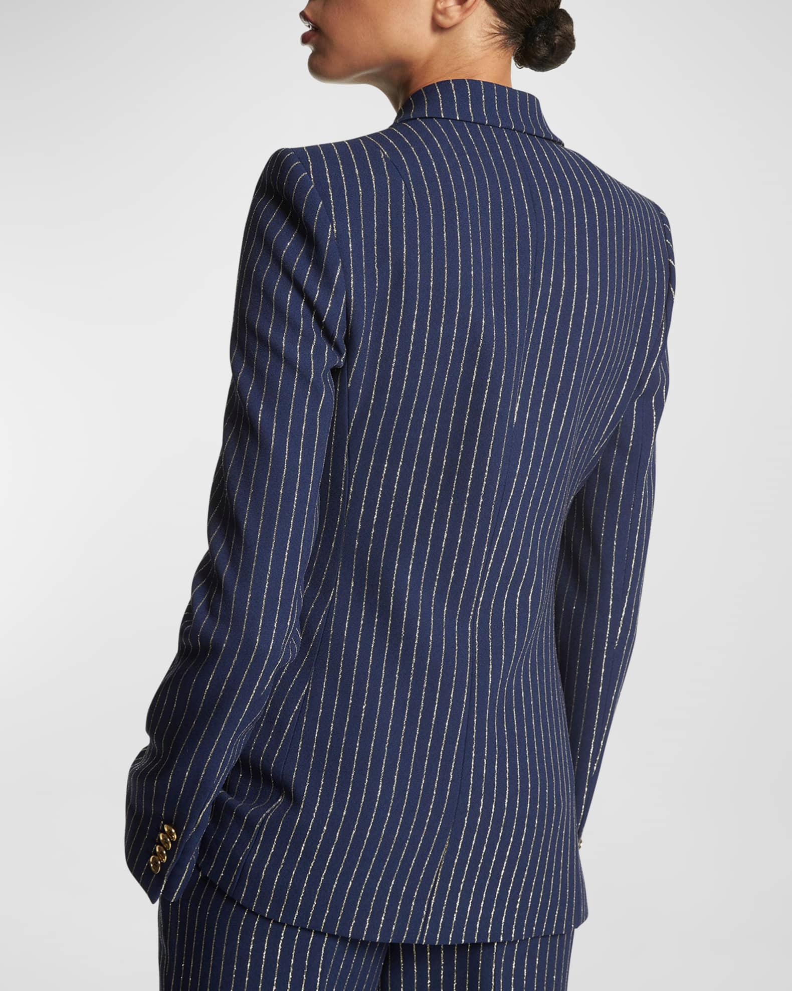 Metallic Pinstripe Suit | Neiman Marcus
