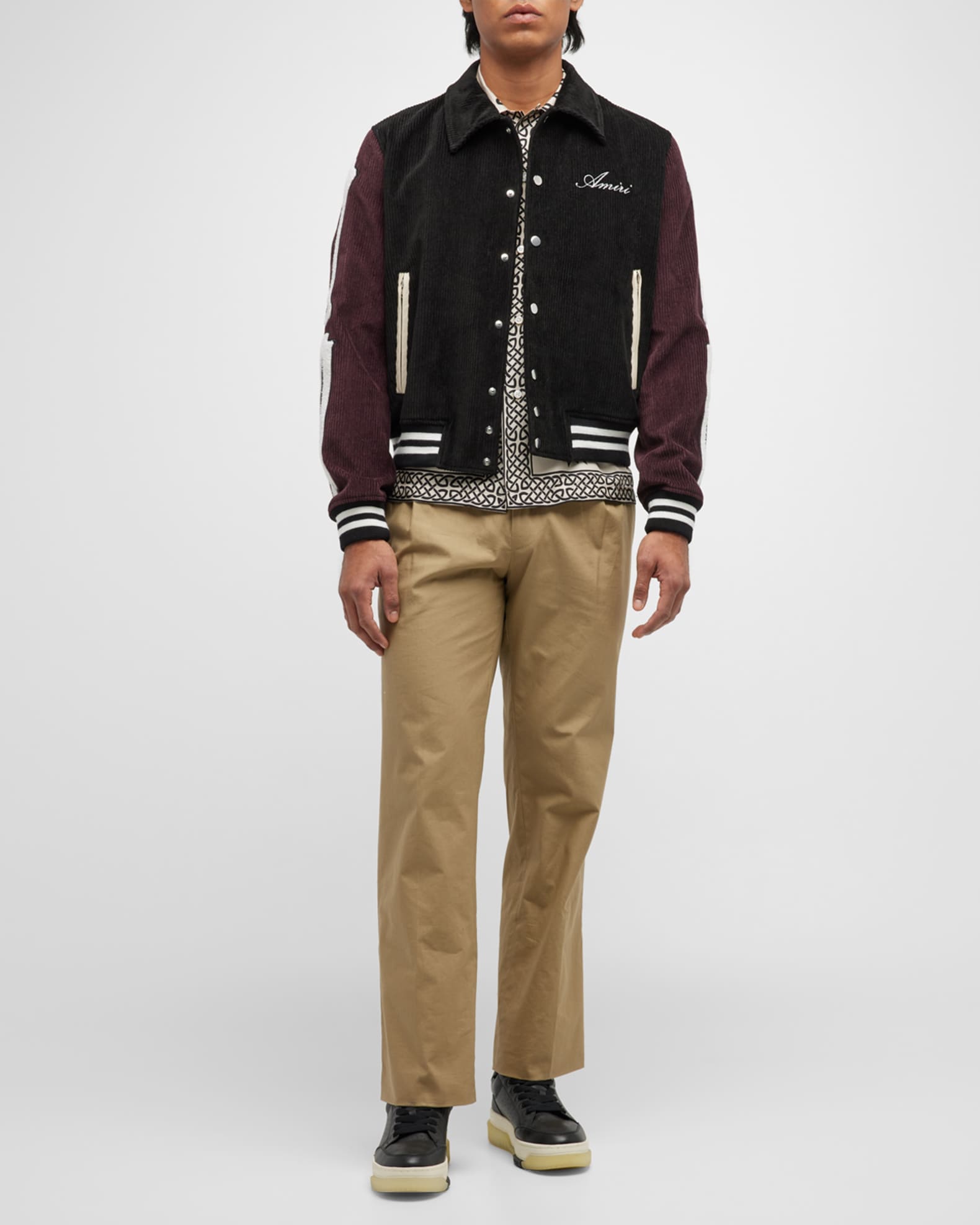 Amiri Men's Corduroy Bones Varsity Jacket | Neiman Marcus