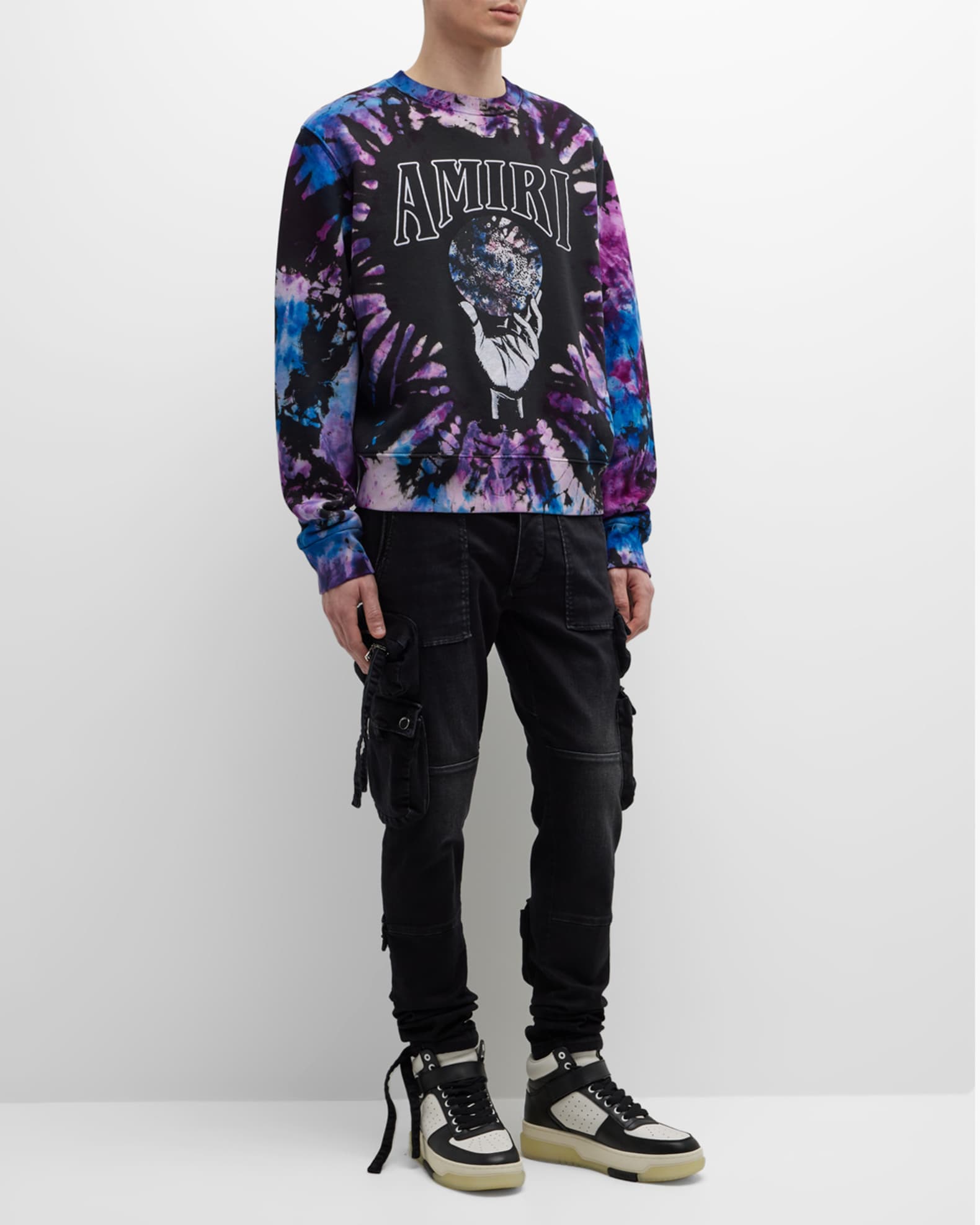 Amiri Men's Denim Tactical Cargo Pants | Neiman Marcus