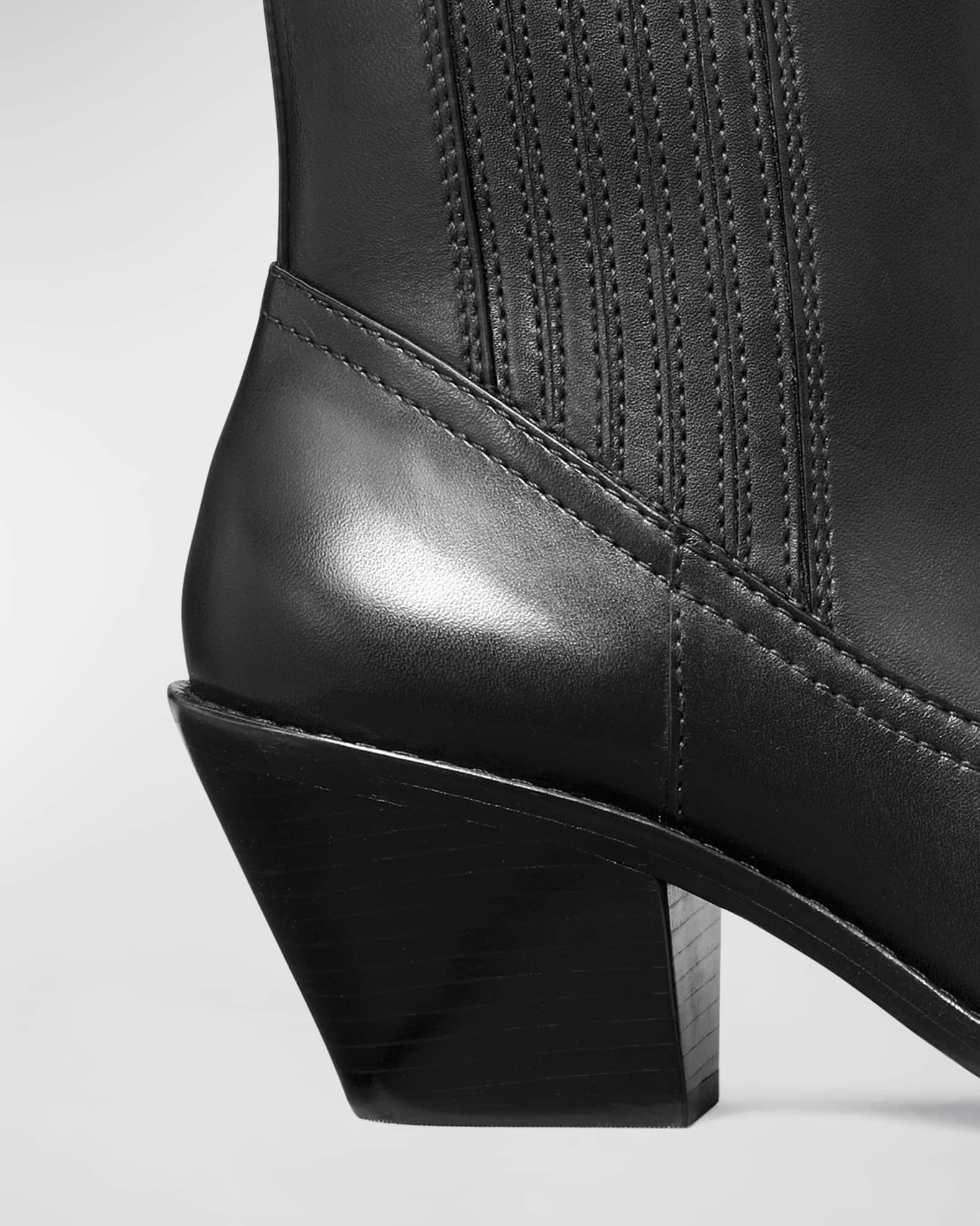 Tory Burch Western Leather Ankle Booties | Neiman Marcus