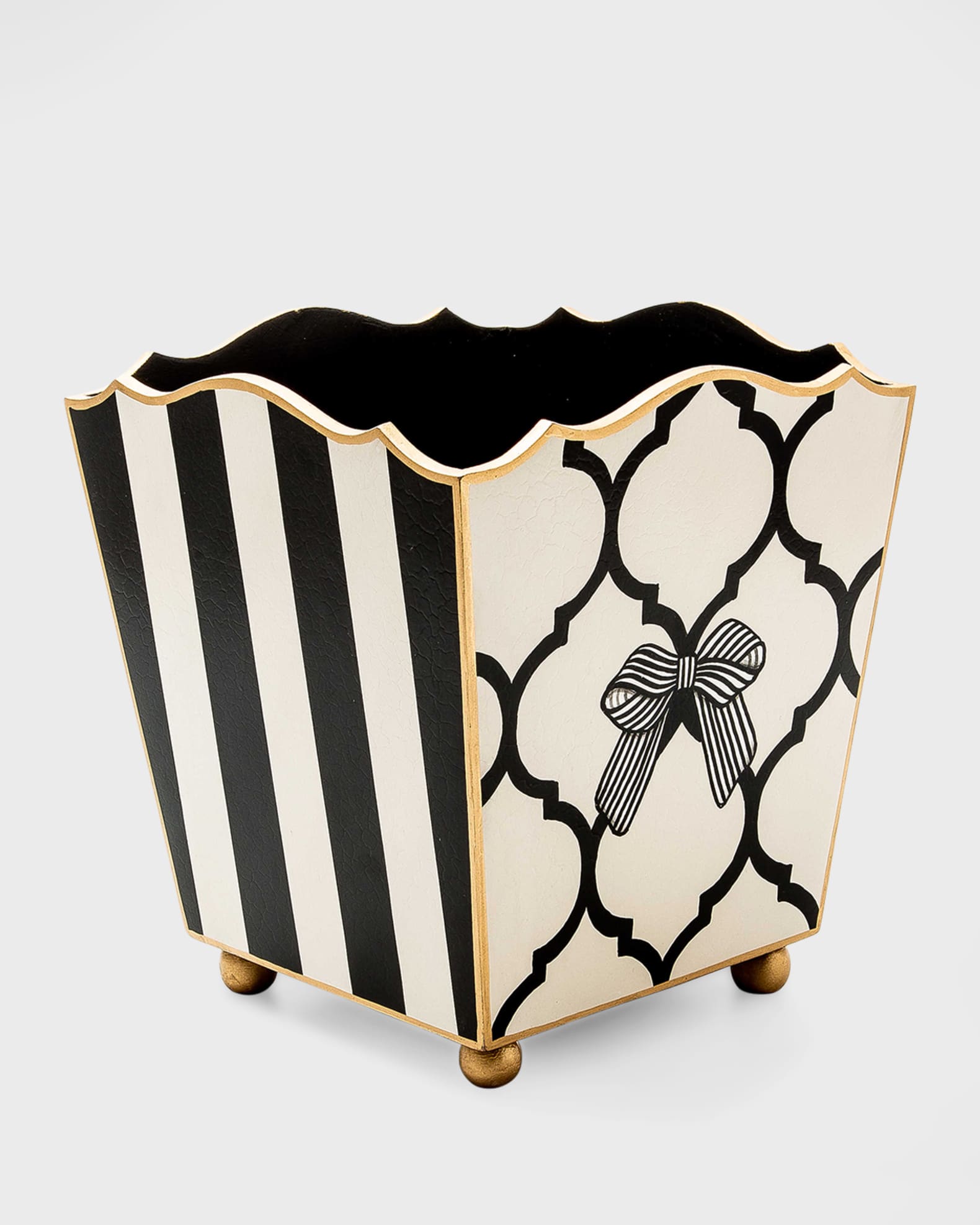 MacKenzie-Childs Pretty as a Bow Waste Bin | Neiman Marcus