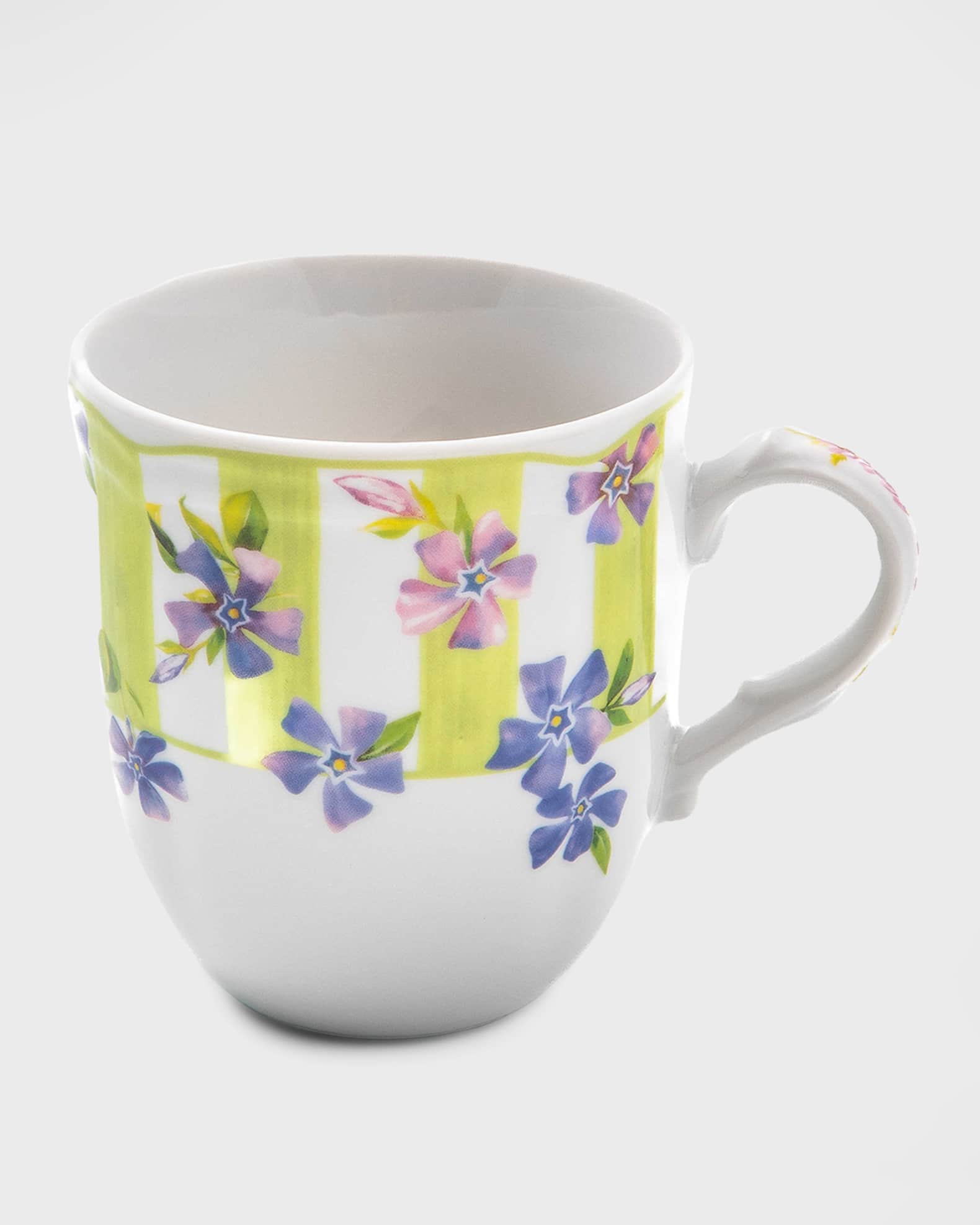 MacKenzie-Childs Green Wildflowers Mug | Neiman Marcus