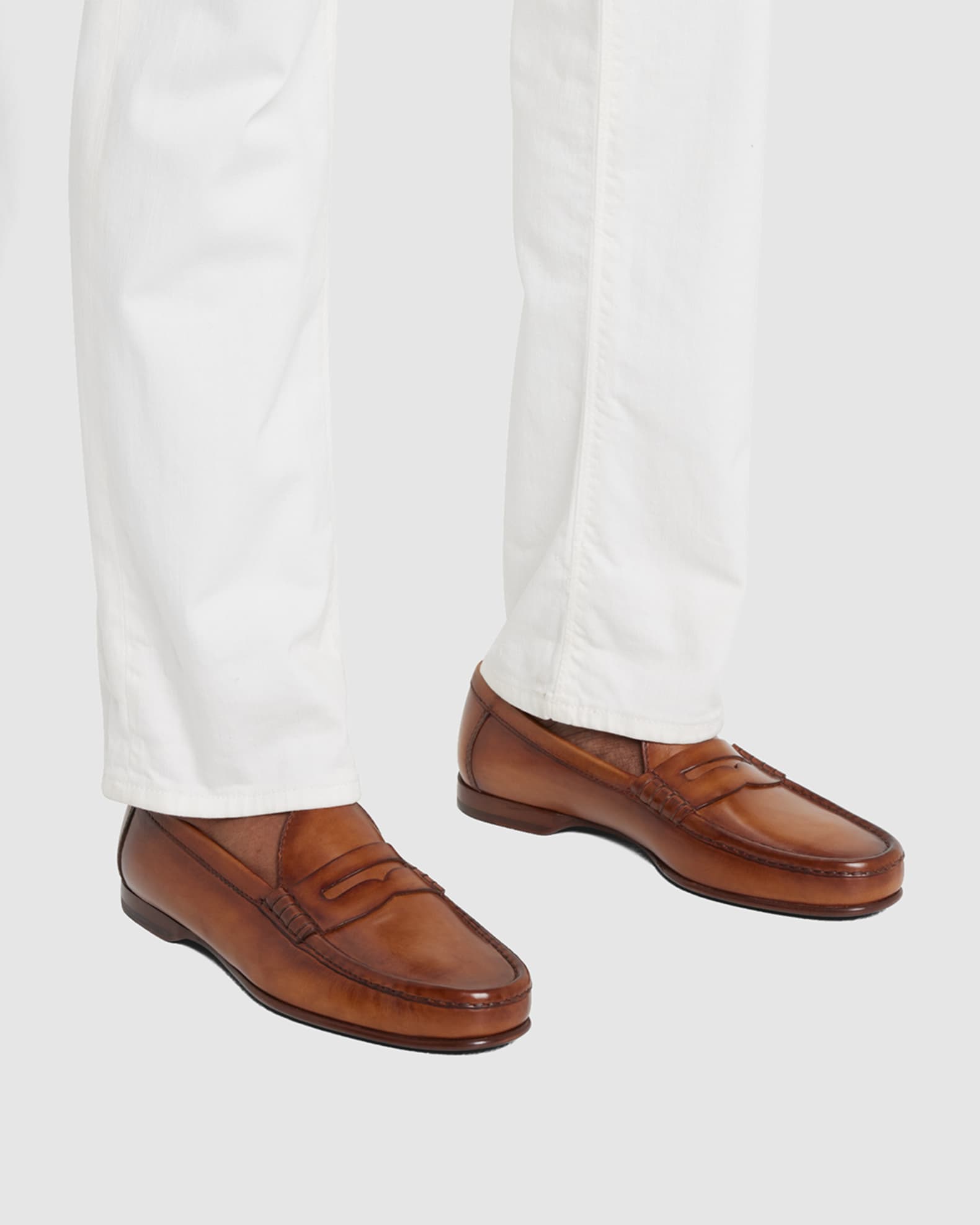 Ralph Lauren Purple Label Men's Chalmers Leather Penny Loafers | Neiman ...