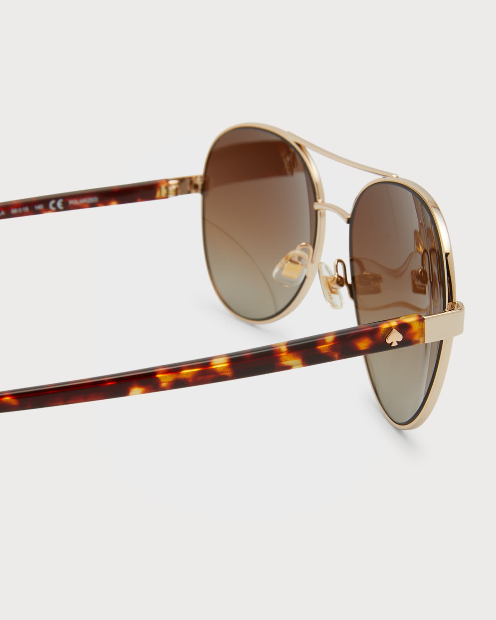 kate spade new york averie stainless steel & acetate aviator sunglasses ...
