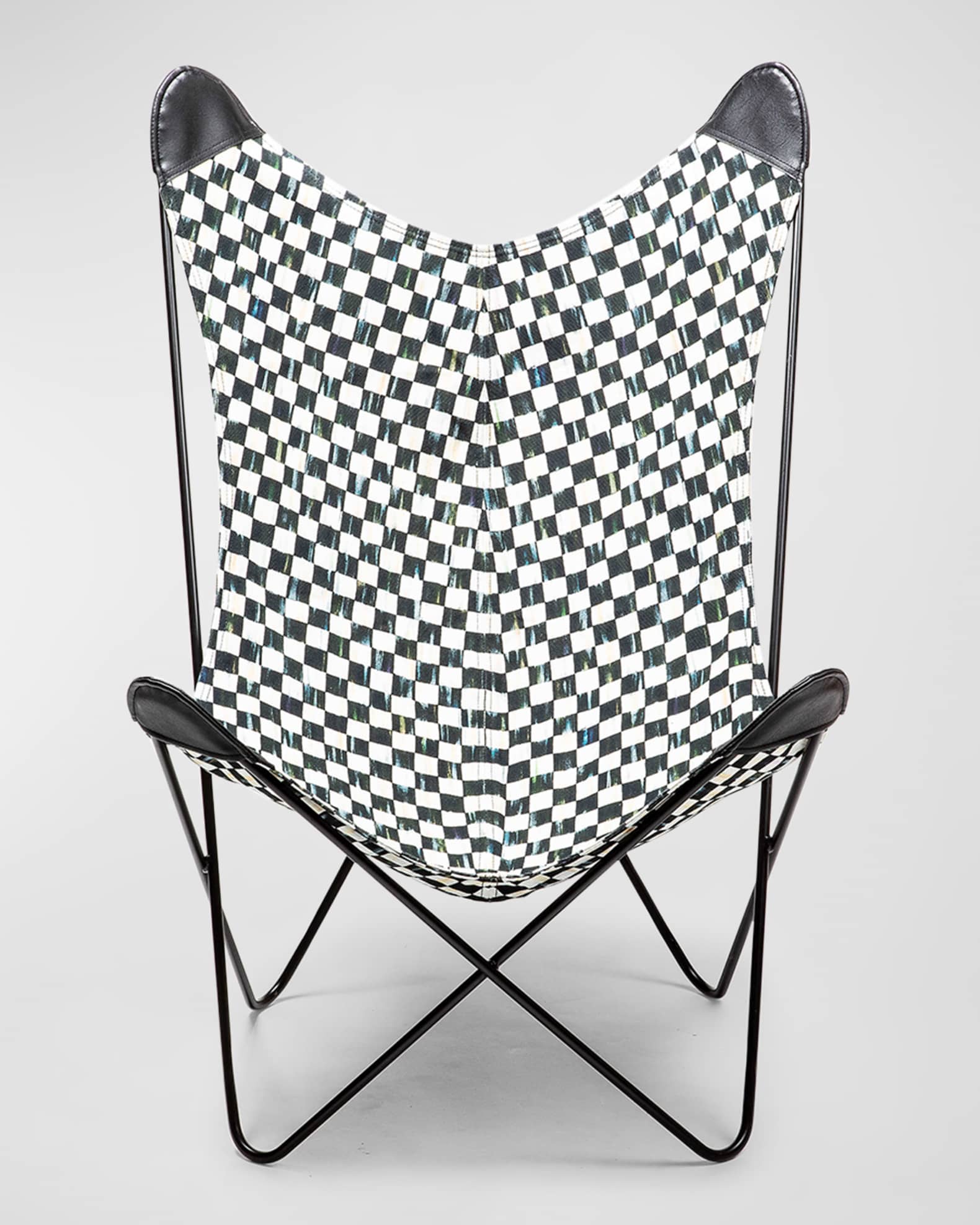 MacKenzie-Childs Courtly Check Butterfly Chair | Neiman Marcus