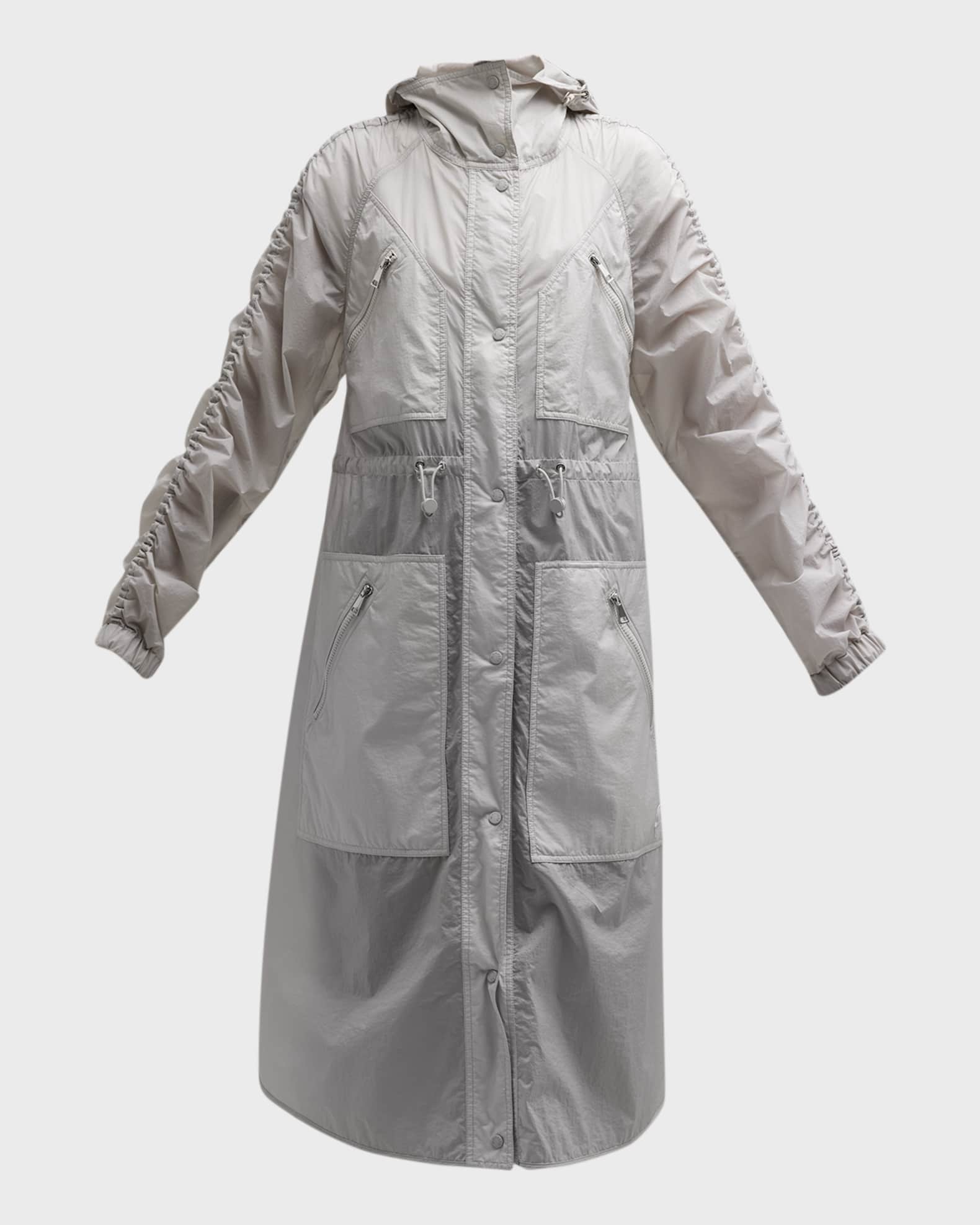 Moncler Potet Hooded Long Parka Jacket | Neiman Marcus