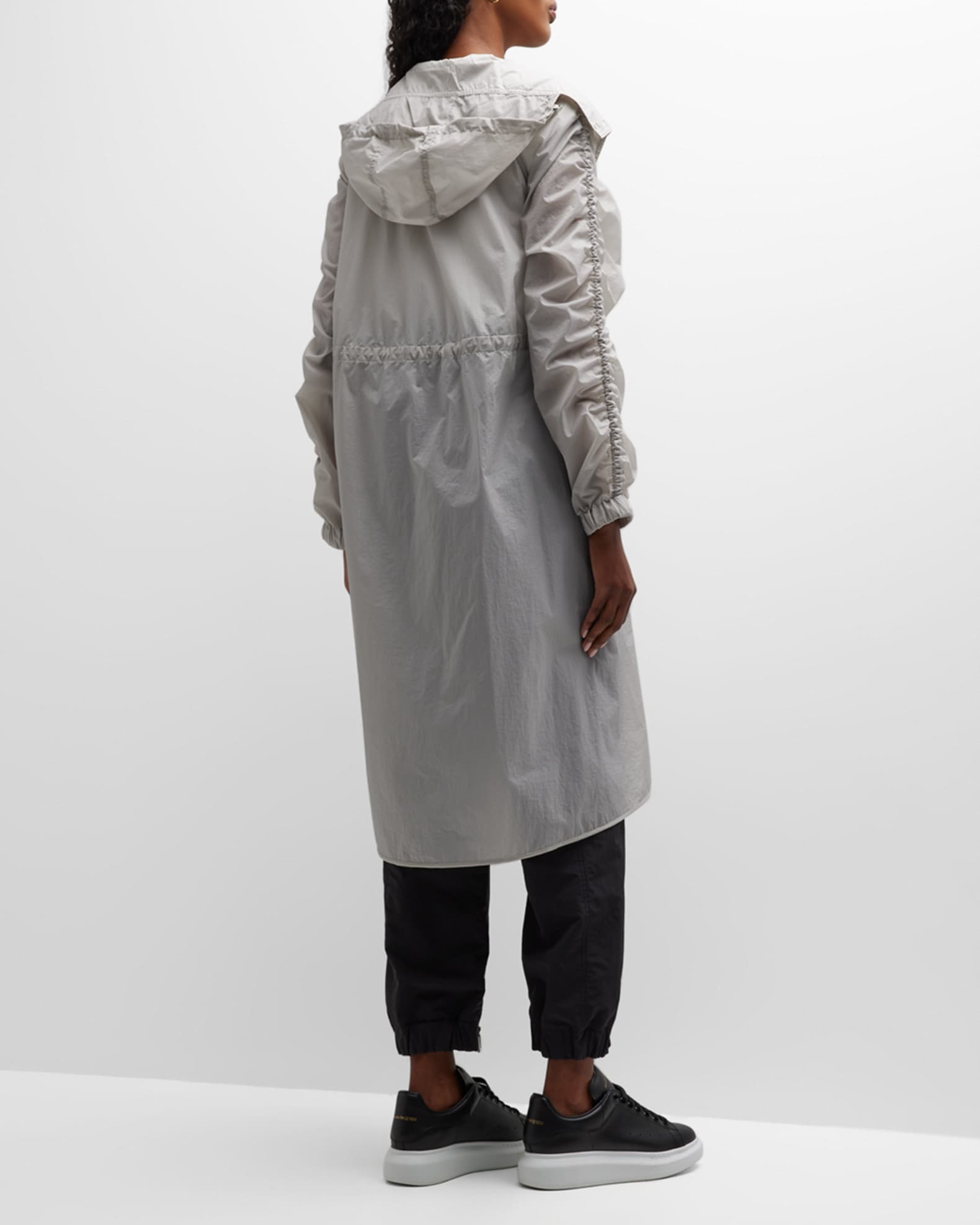 Moncler Potet Hooded Long Parka Jacket | Neiman Marcus