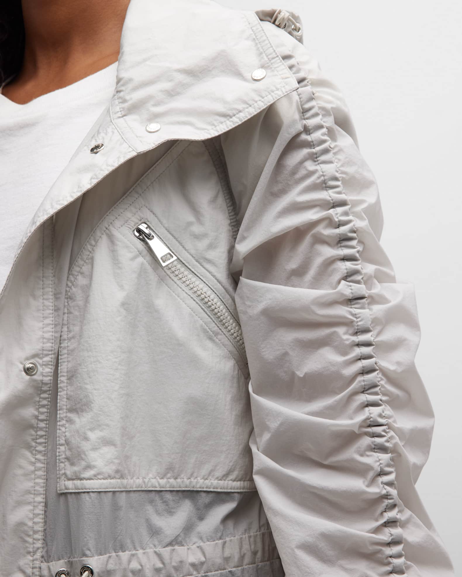 Moncler Potet Hooded Long Parka Jacket | Neiman Marcus