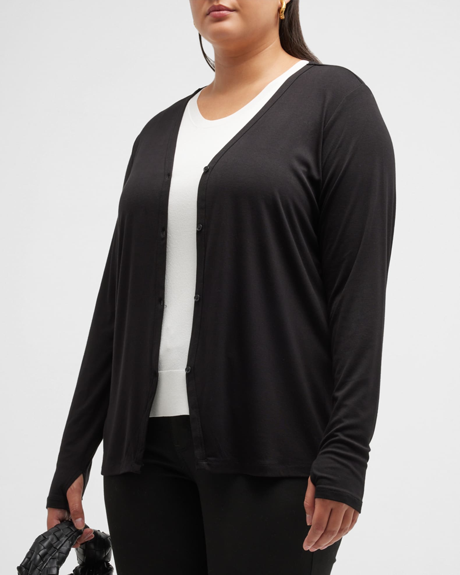 CAPSULE 121 Plus Size The Rossi Button-Down Cardigan | Neiman Marcus