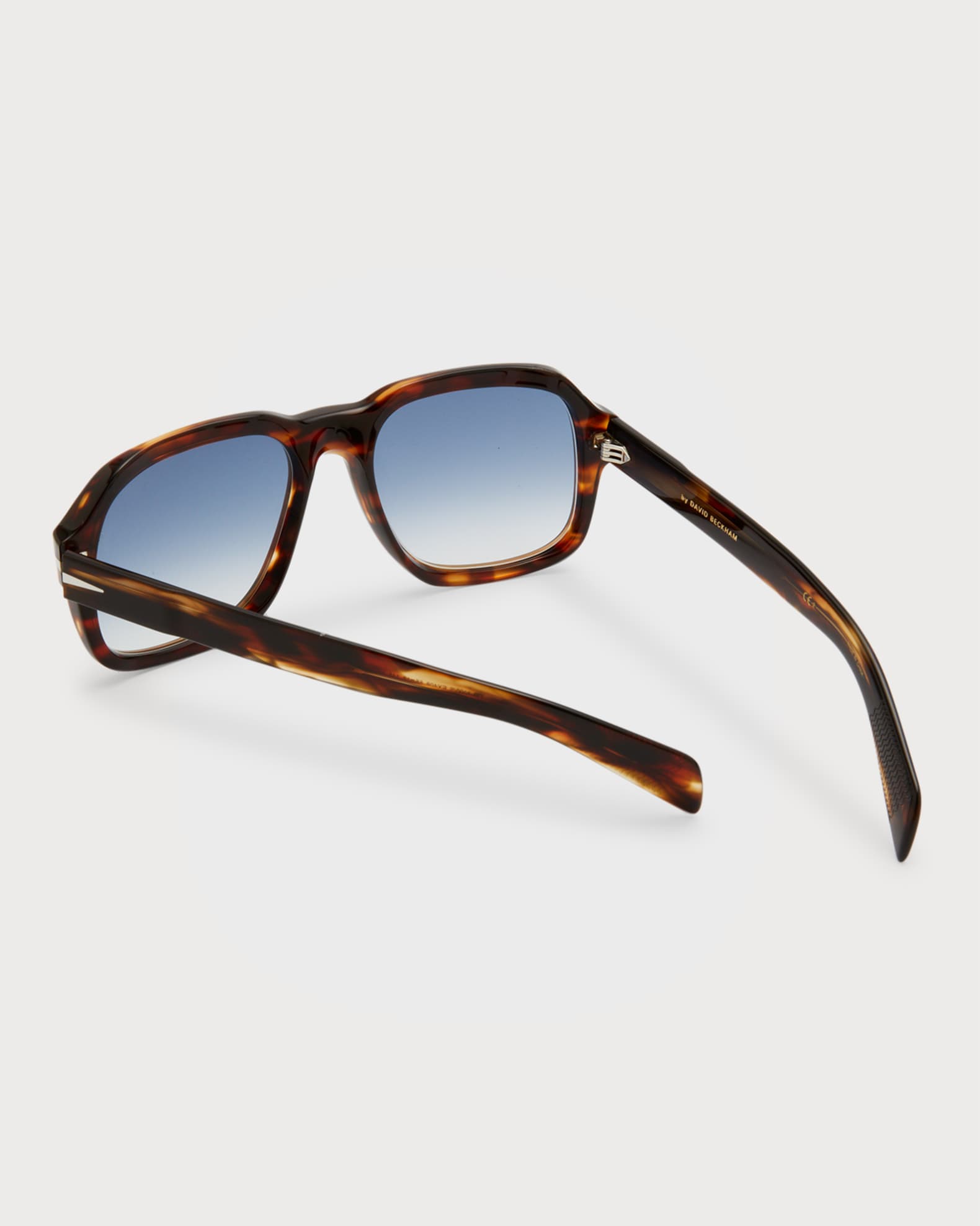 David Beckham Men's Talisman Square Acetate Sunglasses | Neiman Marcus
