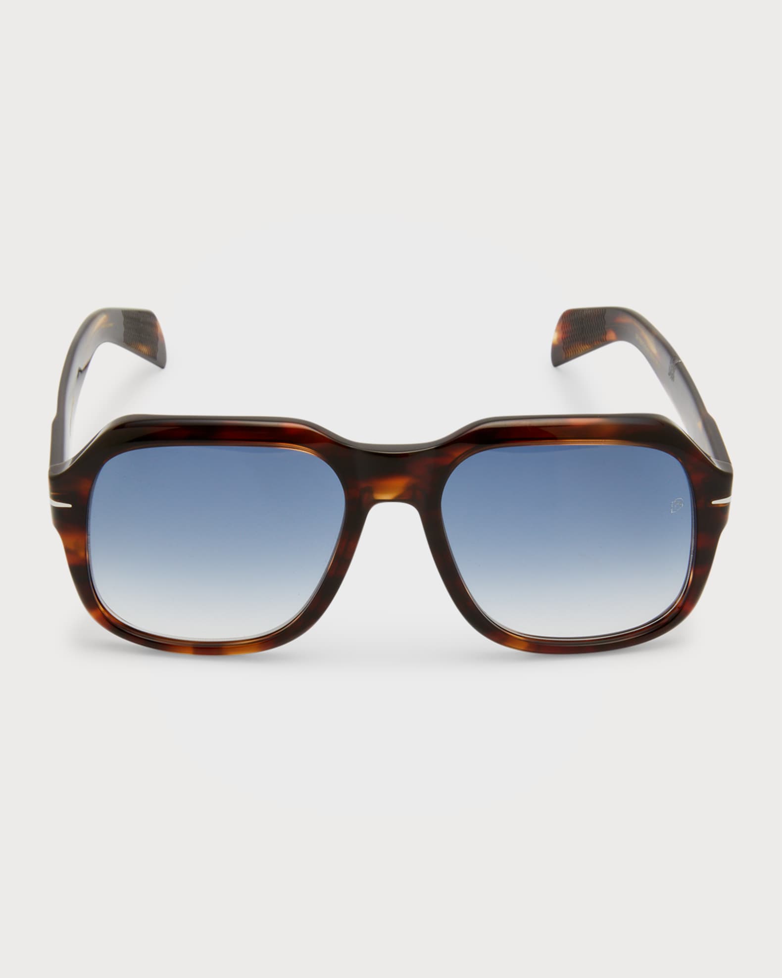David Beckham Men's Talisman Square Acetate Sunglasses | Neiman Marcus