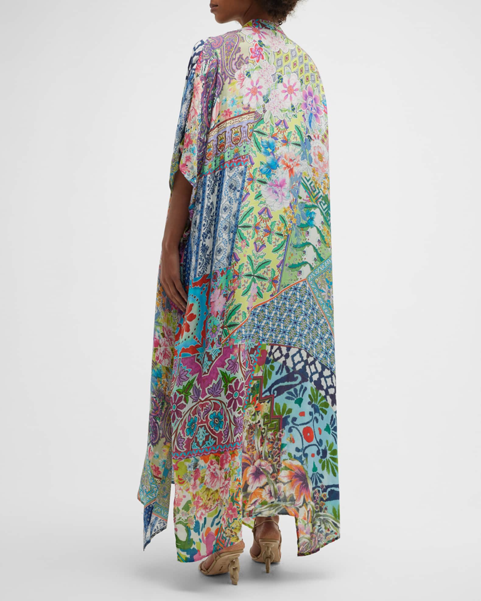 Johnny Was Loci Patchwork Kaftan Coverup | Neiman Marcus