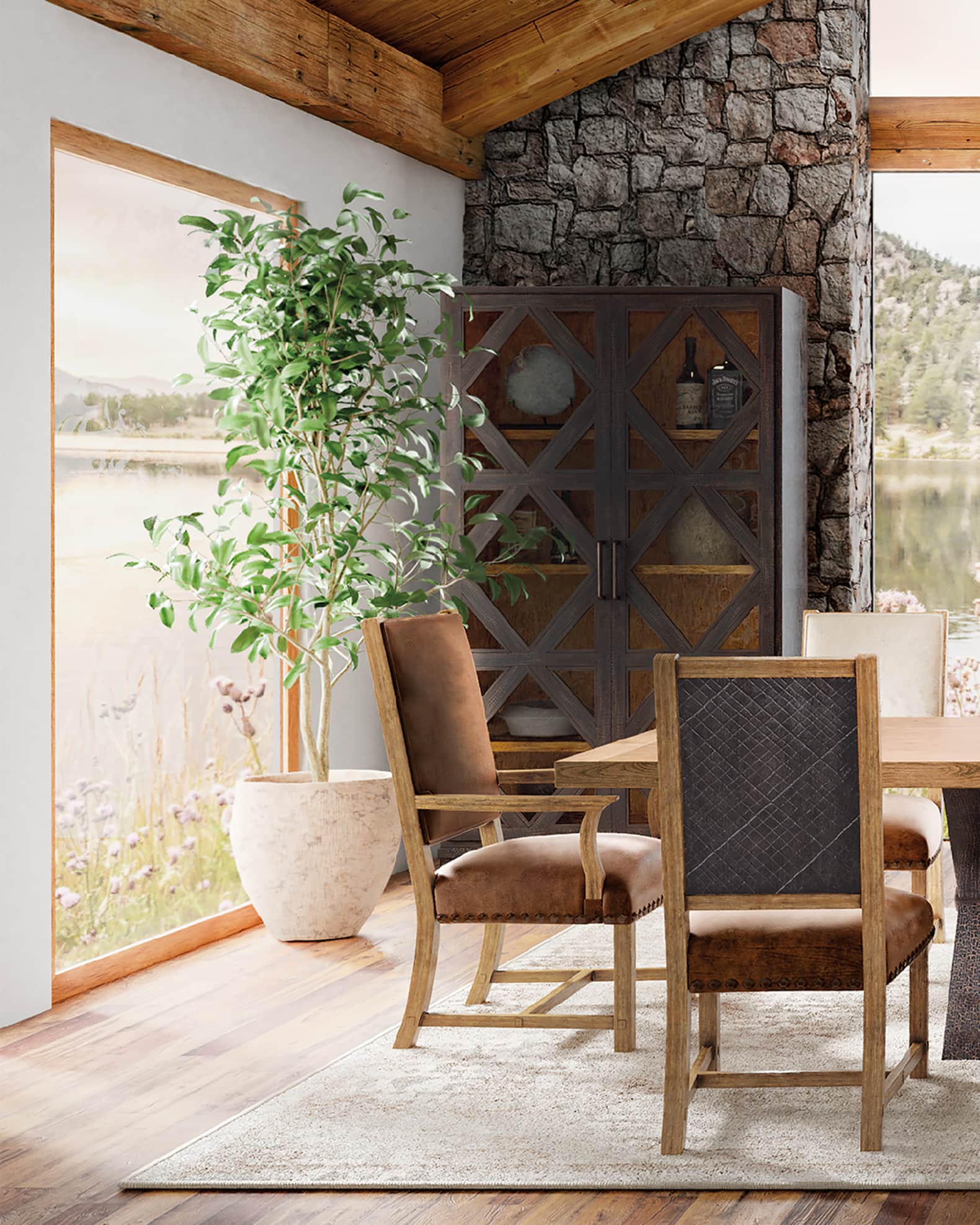 Hooker Furniture Big Sky Host Dining Chair Neiman Marcus