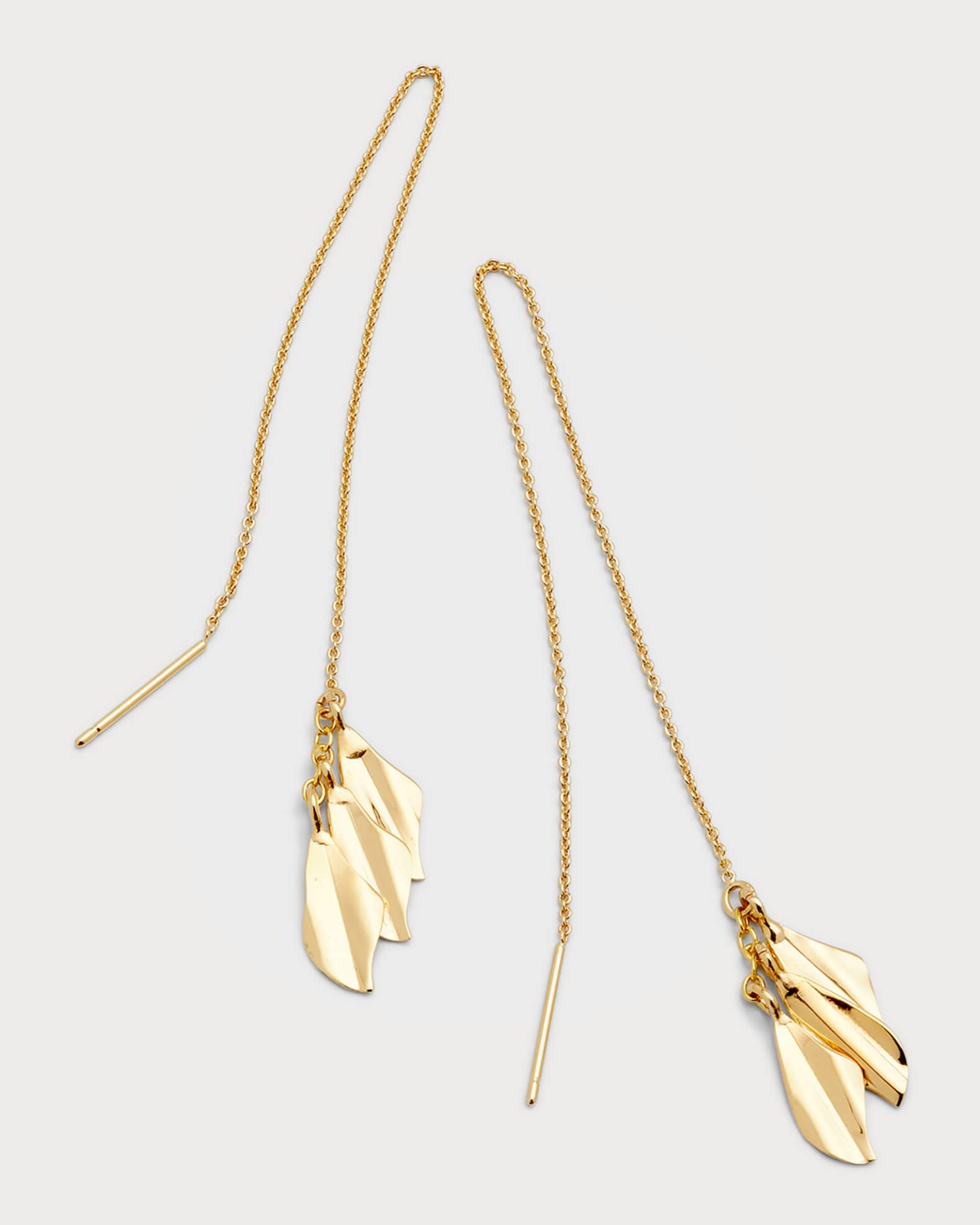 SOKO Delicate Bidu Chain Threader Earrings | Neiman Marcus