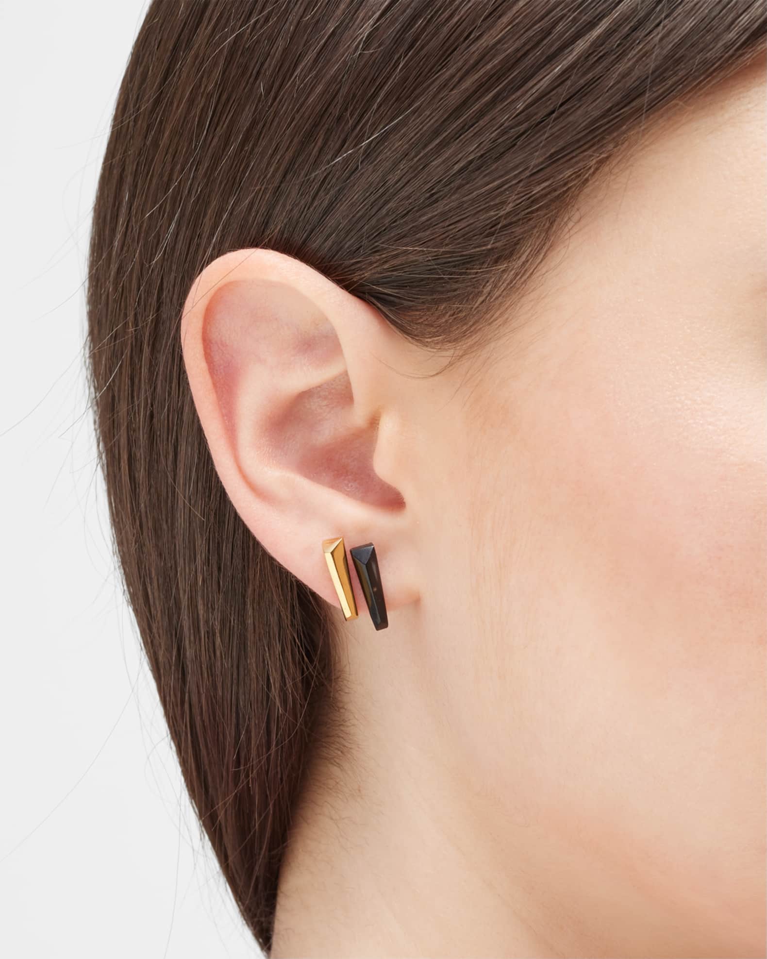 SOKO Sura Gold and Horn Stud Earrings, Set of 2 | Neiman Marcus
