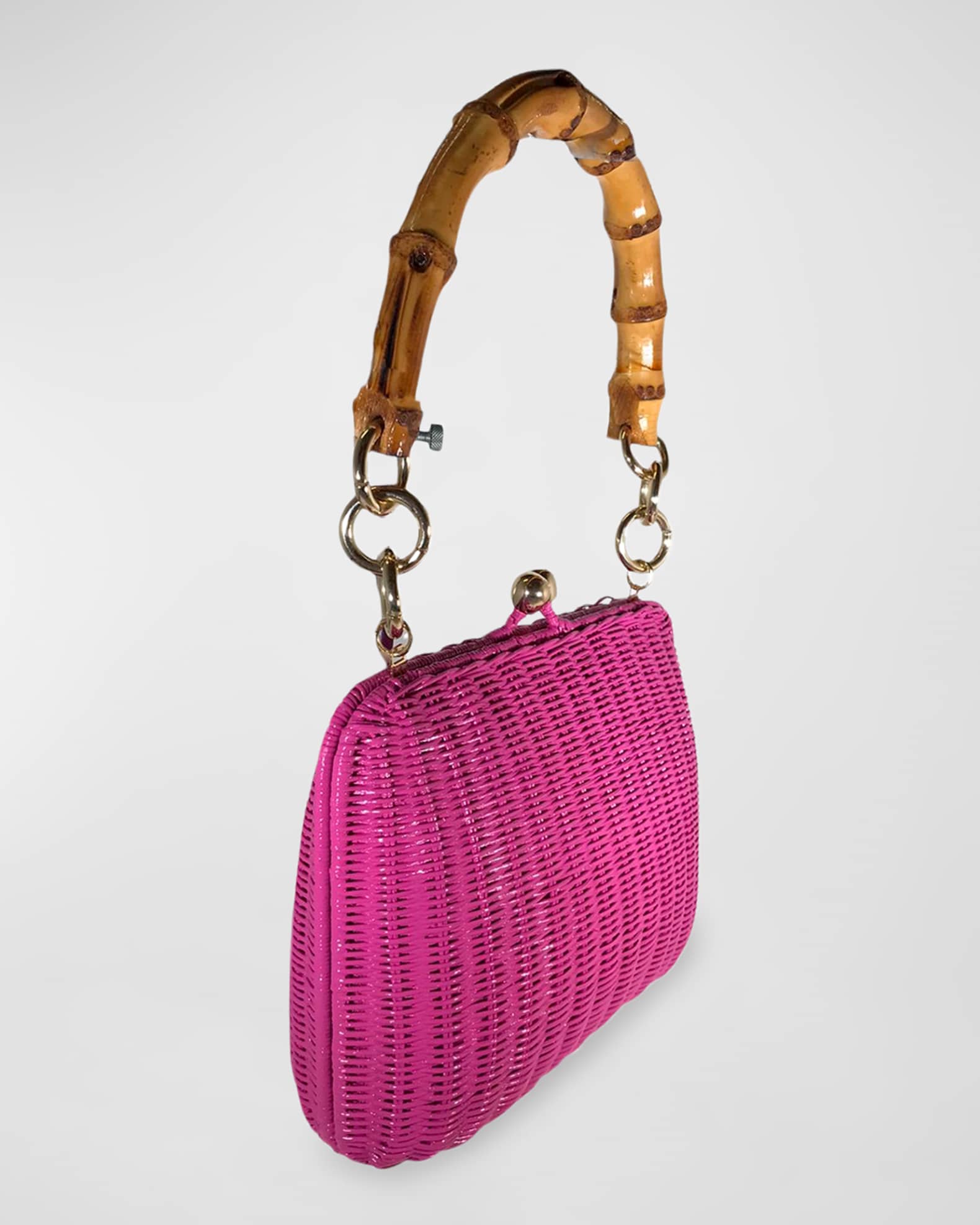Serpui Giulia Wicker Top-Handle Bag | Neiman Marcus
