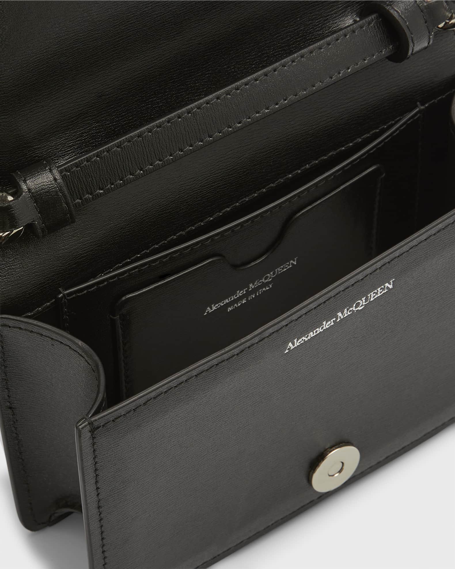 Alexander McQueen Four Ring Mini Chain Shoulder Bag | Neiman Marcus