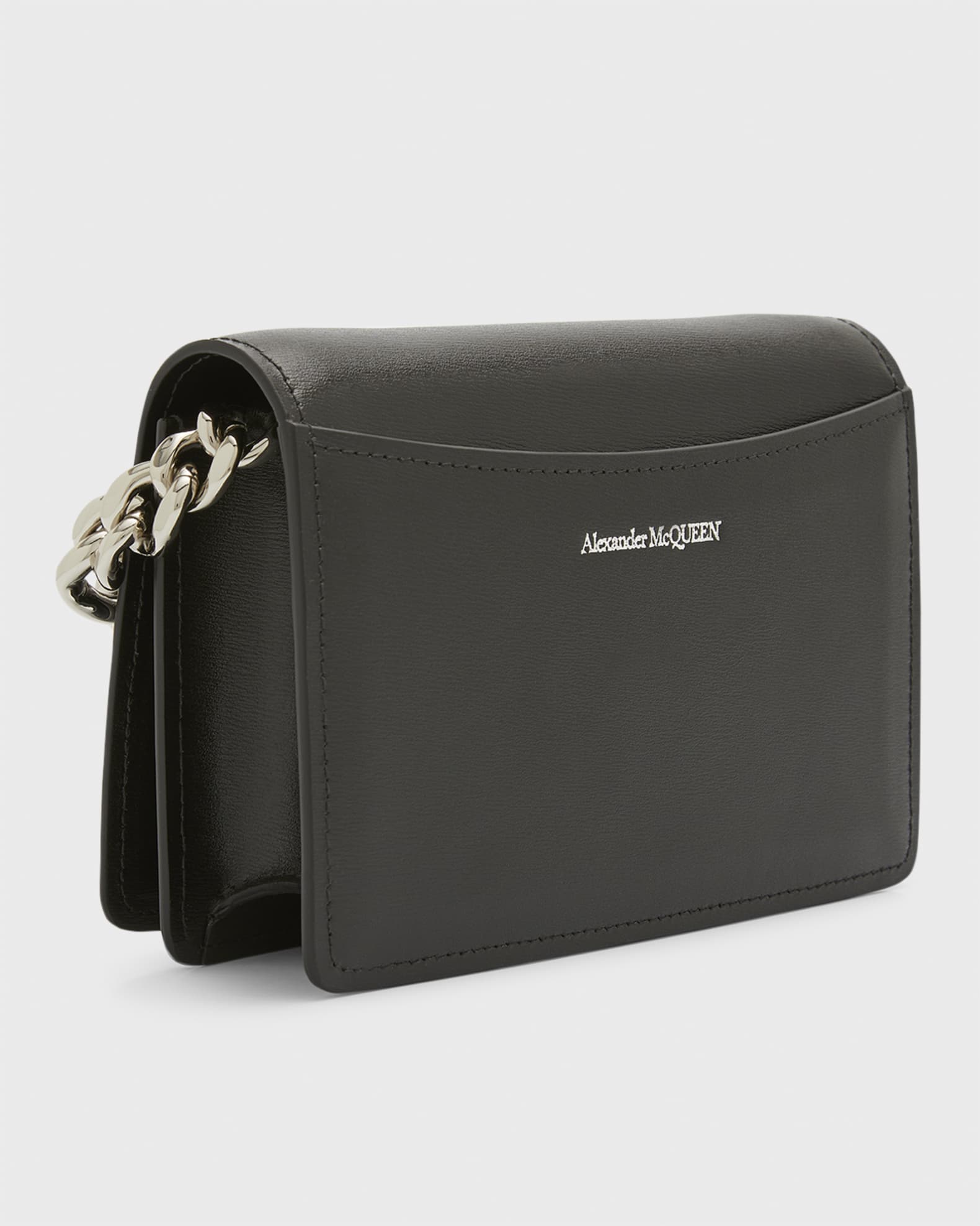 Alexander McQueen Four Ring Mini Chain Shoulder Bag | Neiman Marcus