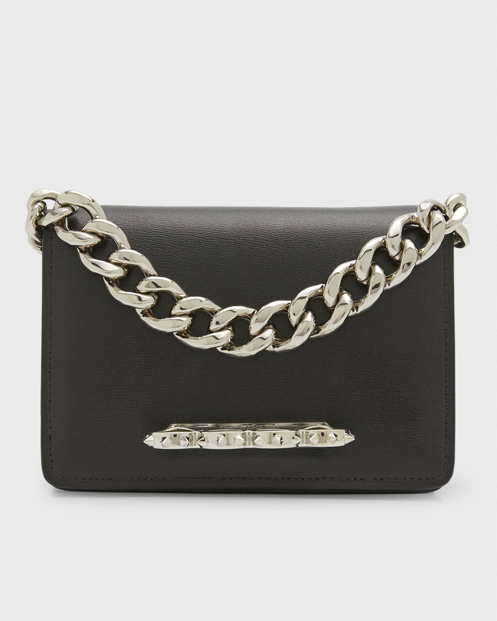 Alexander McQueen Four Ring Mini Chain Shoulder Bag | Neiman Marcus