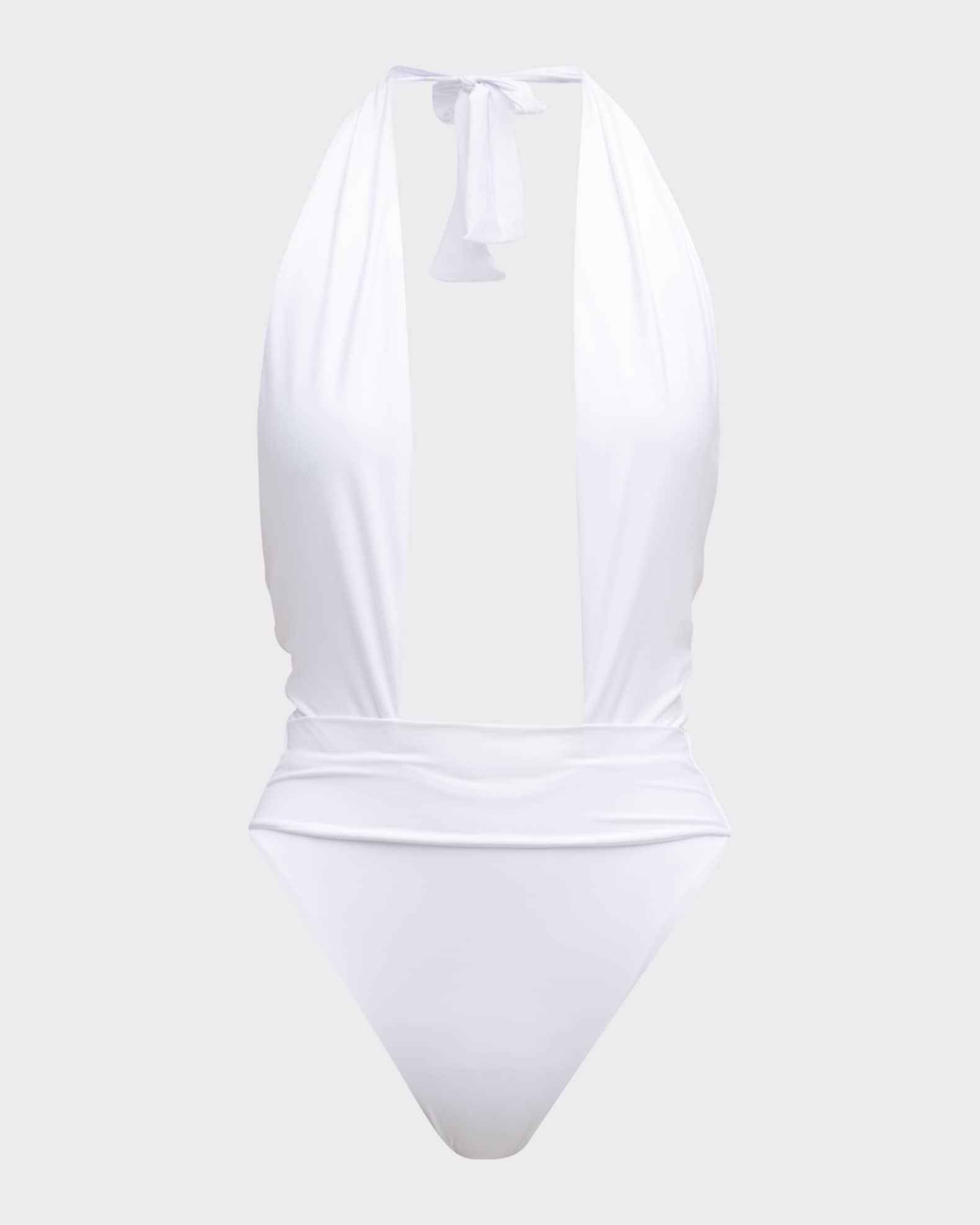 PQ Swim Alex Halter One-Piece Swimsuit | Neiman Marcus