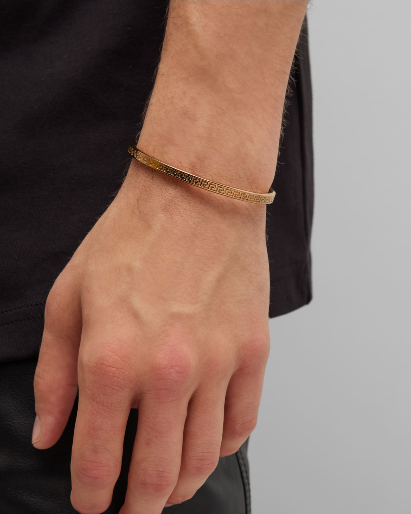 Versace Men's Greca Cuff Bracelet | Neiman Marcus
