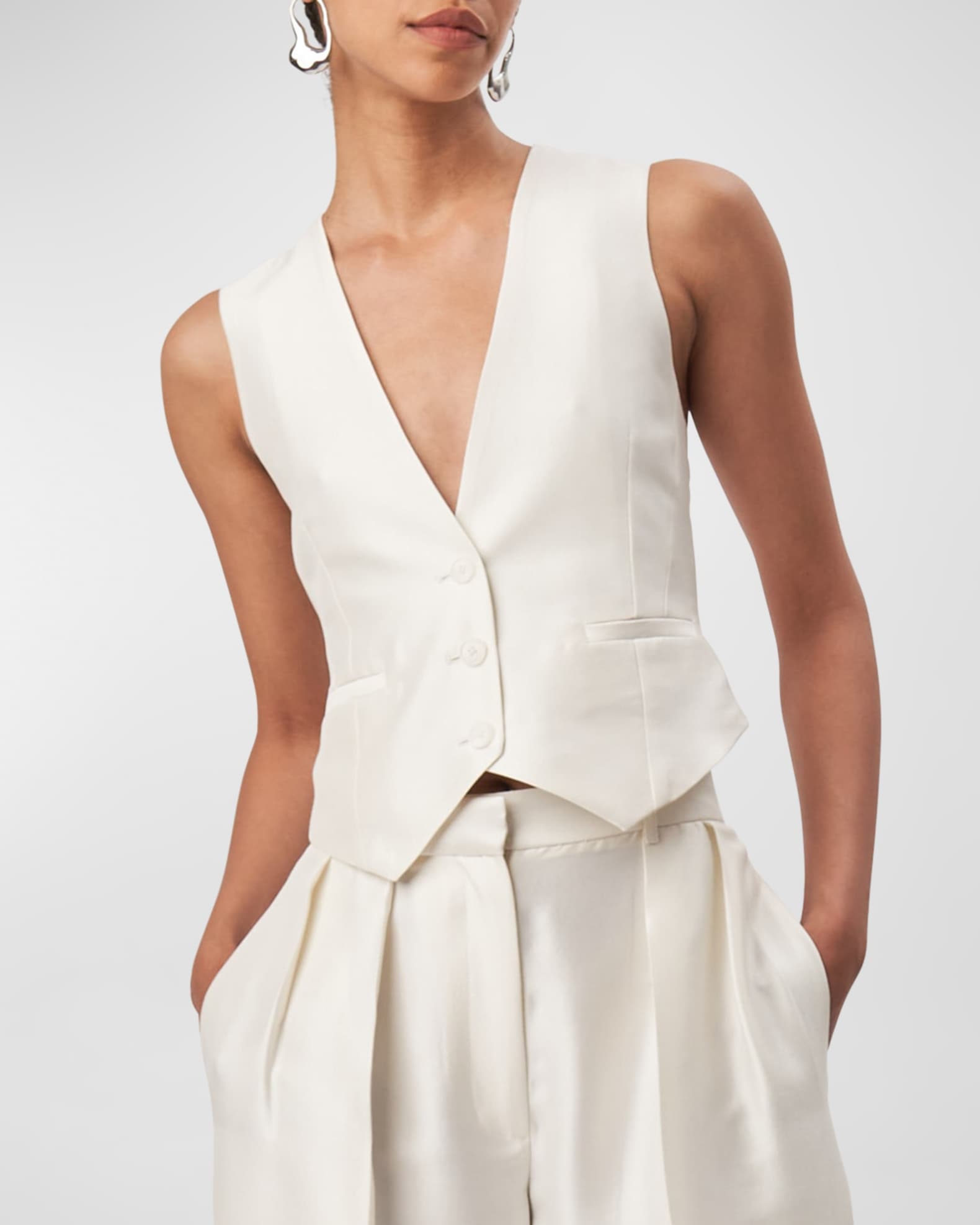 Ronny Kobo Foxy Cutaway Suiting Vest | Neiman Marcus