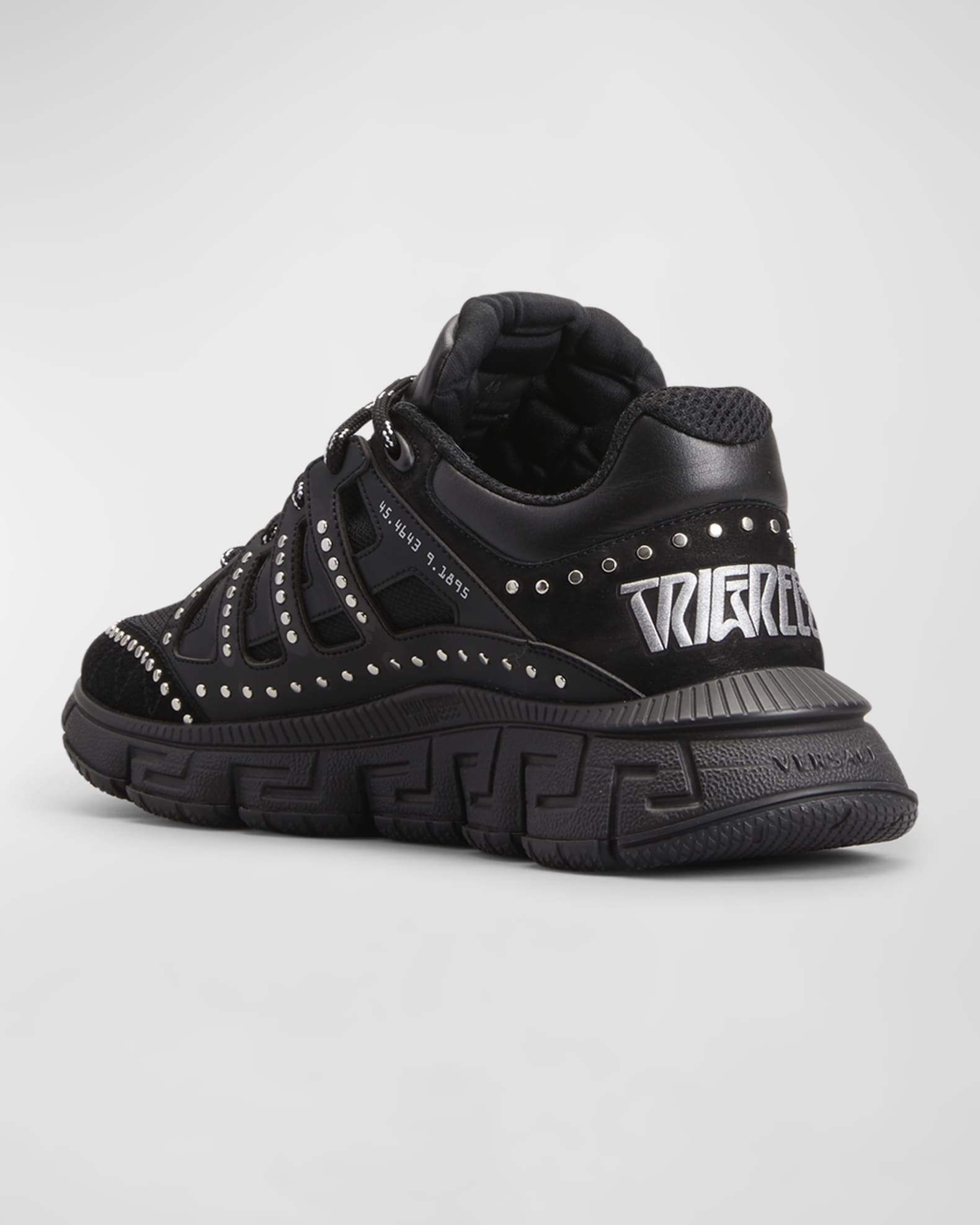 Versace Men's Embellished Trigreca Fashion Sneakers | Neiman Marcus