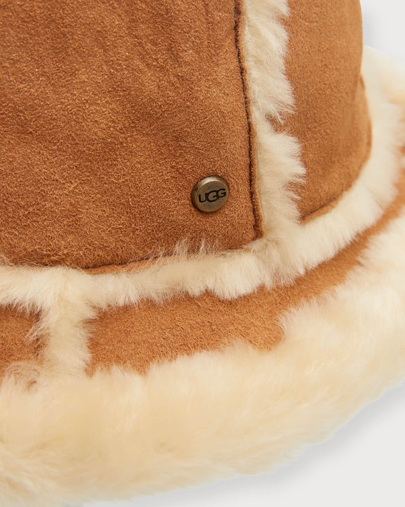 UGG Sheepskin & Shearling Paneled Bucket Hat | Neiman Marcus
