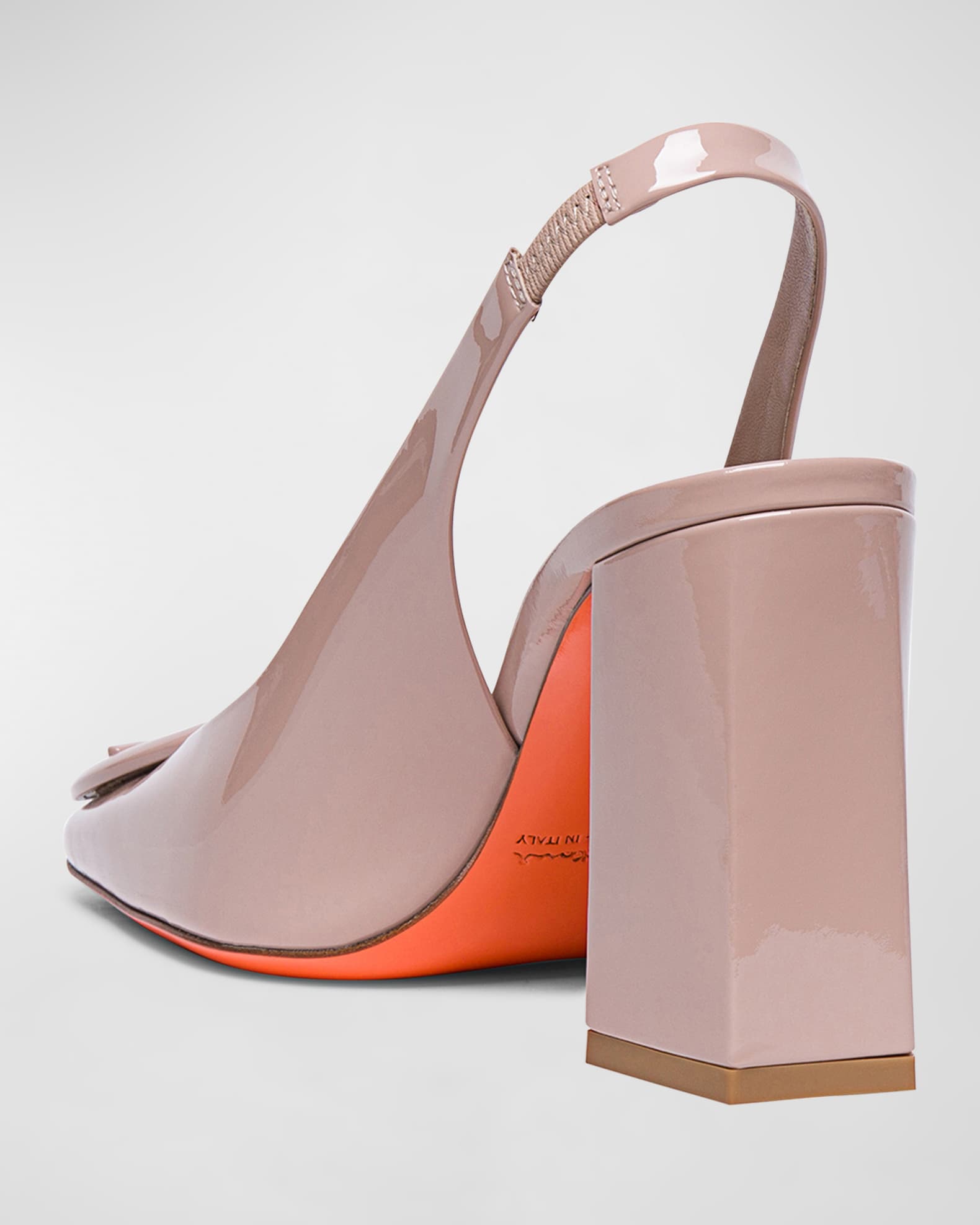 Santoni Peaches 85mm Slingback Pumps | Neiman Marcus