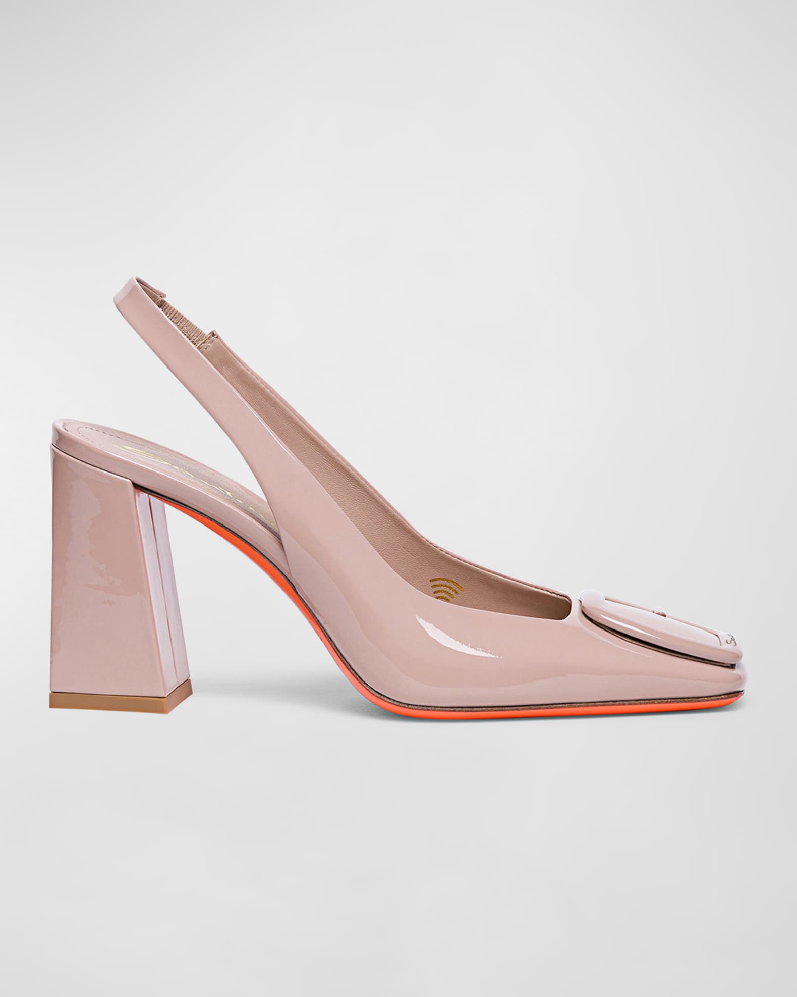 Santoni Peaches 85mm Slingback Pumps | Neiman Marcus