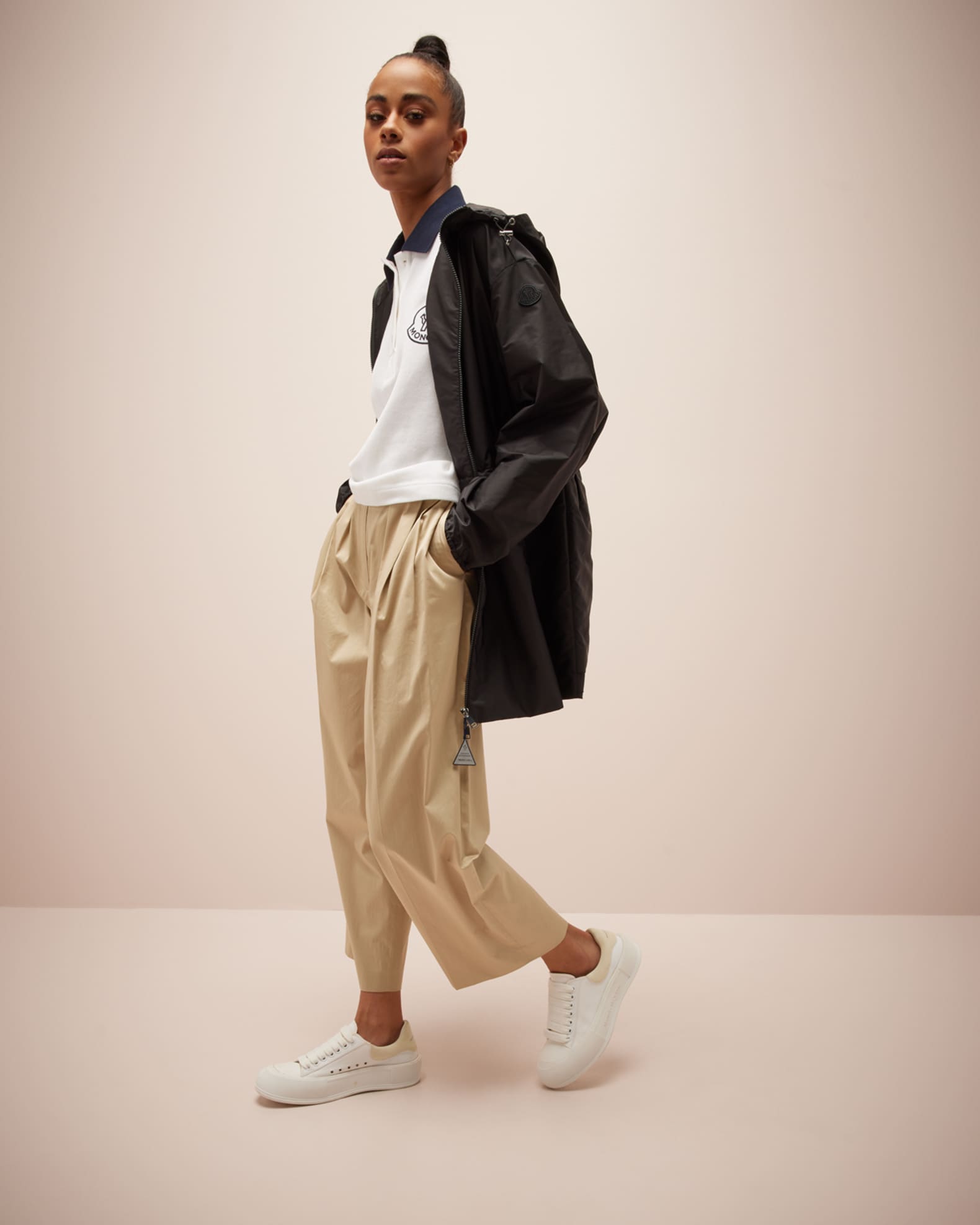 Moncler Wete Parka Jacket with Gathered Waist | Neiman Marcus Moncler Wete Parka Jacket with Gathered Waist | Neiman Marcus