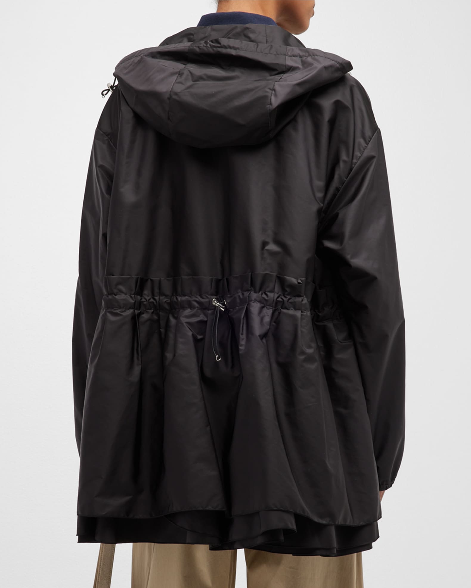 Moncler Wete Parka Jacket with Gathered Waist | Neiman Marcus Moncler Wete Parka Jacket with Gathered Waist | Neiman Marcus