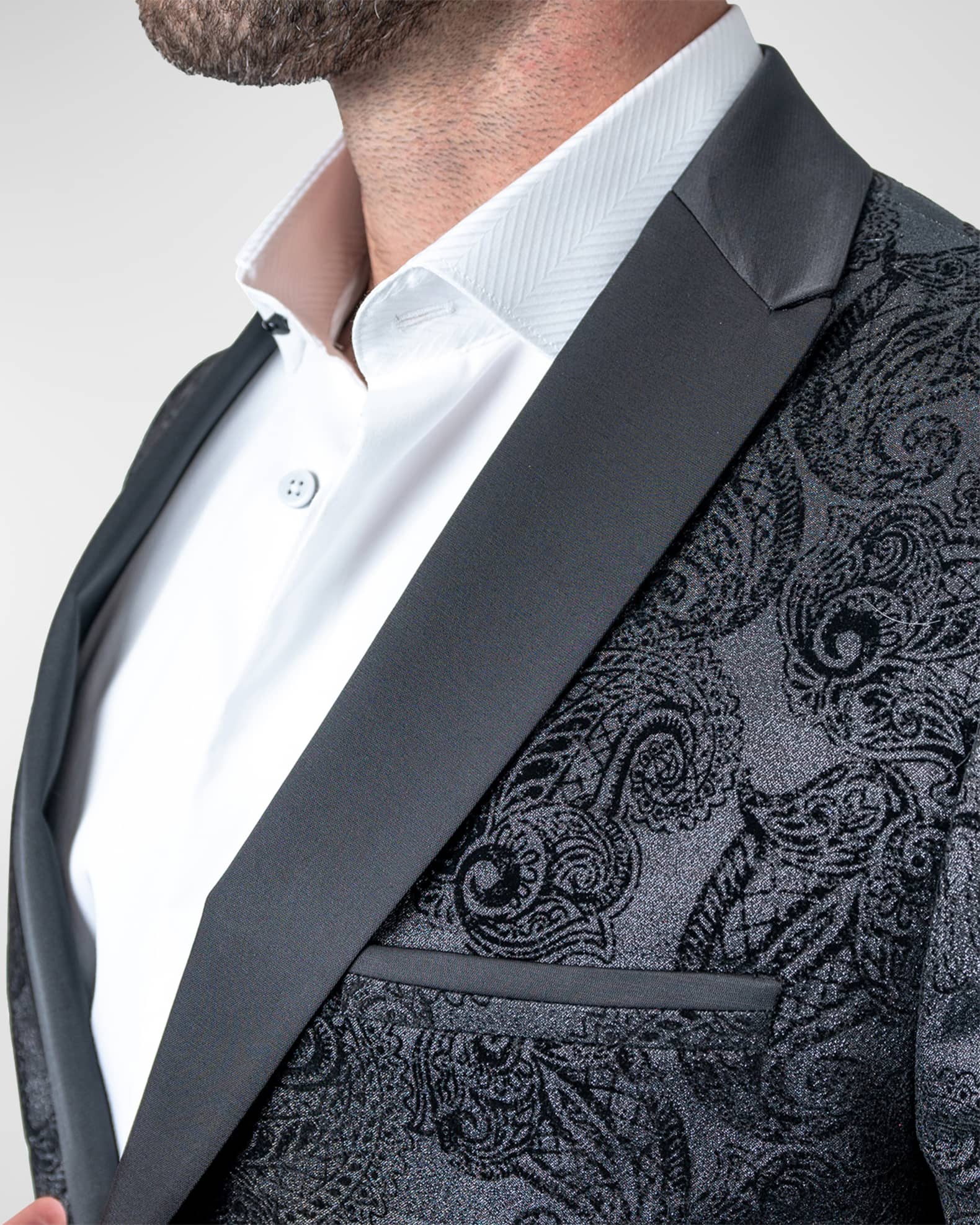 Maceoo Men's Paisley Jacquard Blazer | Neiman Marcus