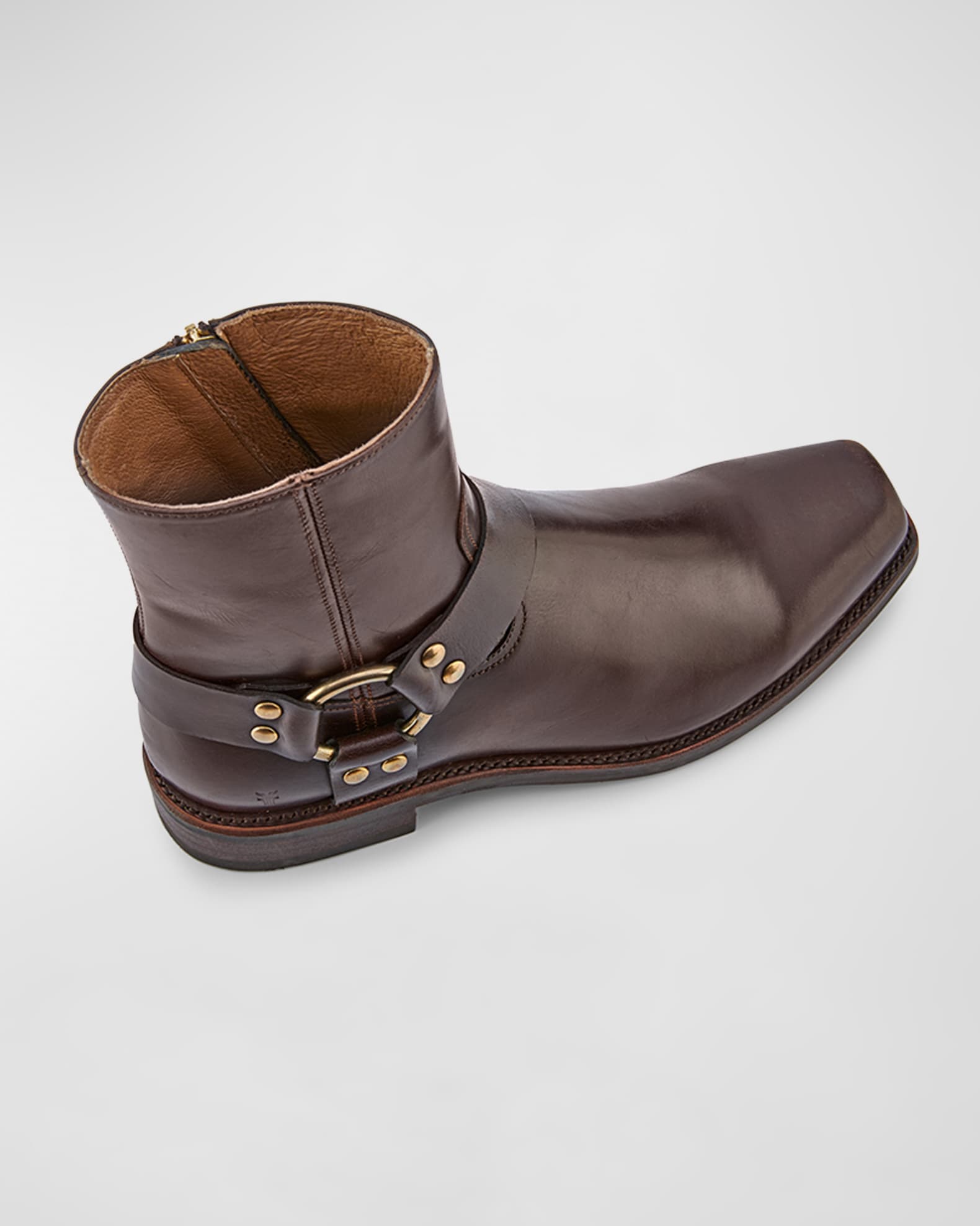 Frye Men's Conway Harness Leather Zip Boots | Neiman Marcus