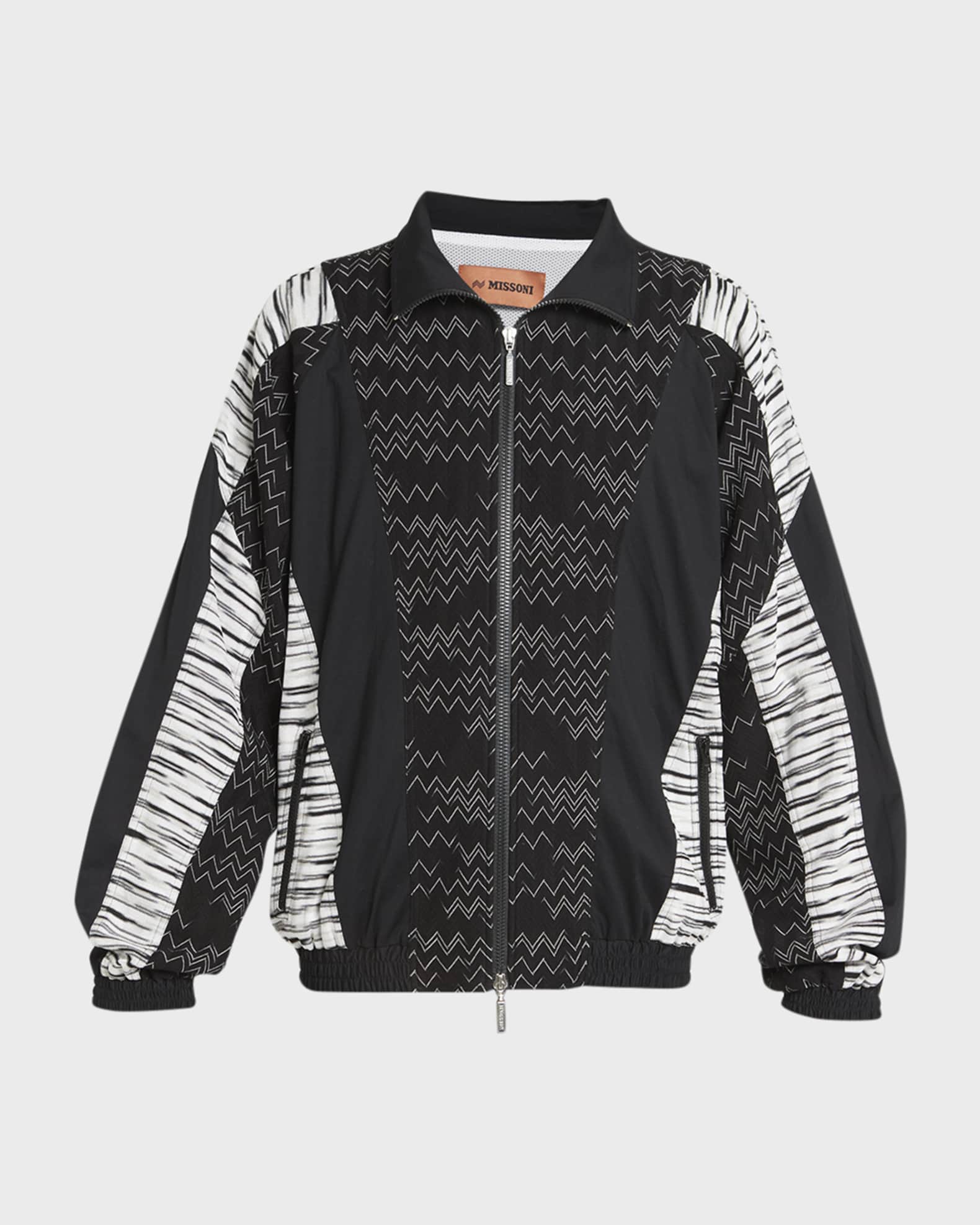 Missoni Men's Patchwork Track Jacket | Neiman Marcus