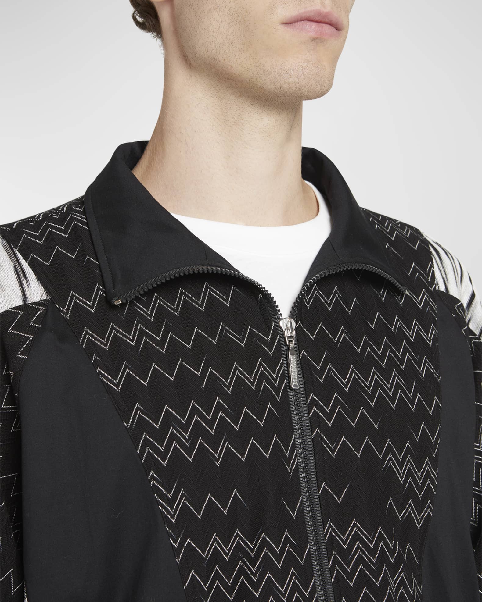 Missoni Men's Patchwork Track Jacket | Neiman Marcus