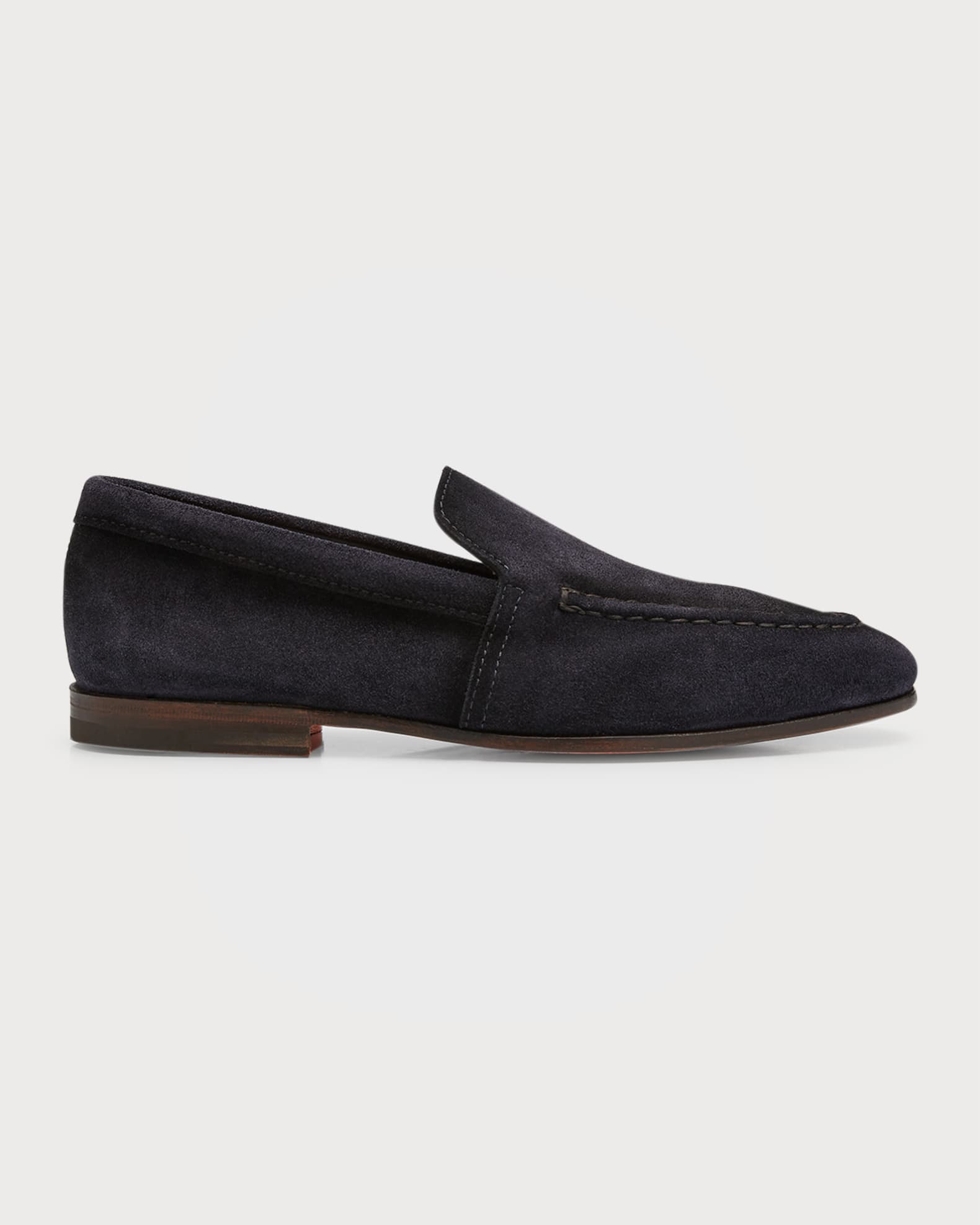 Santoni Men's Daisy Burnished Suede Loafers | Neiman Marcus