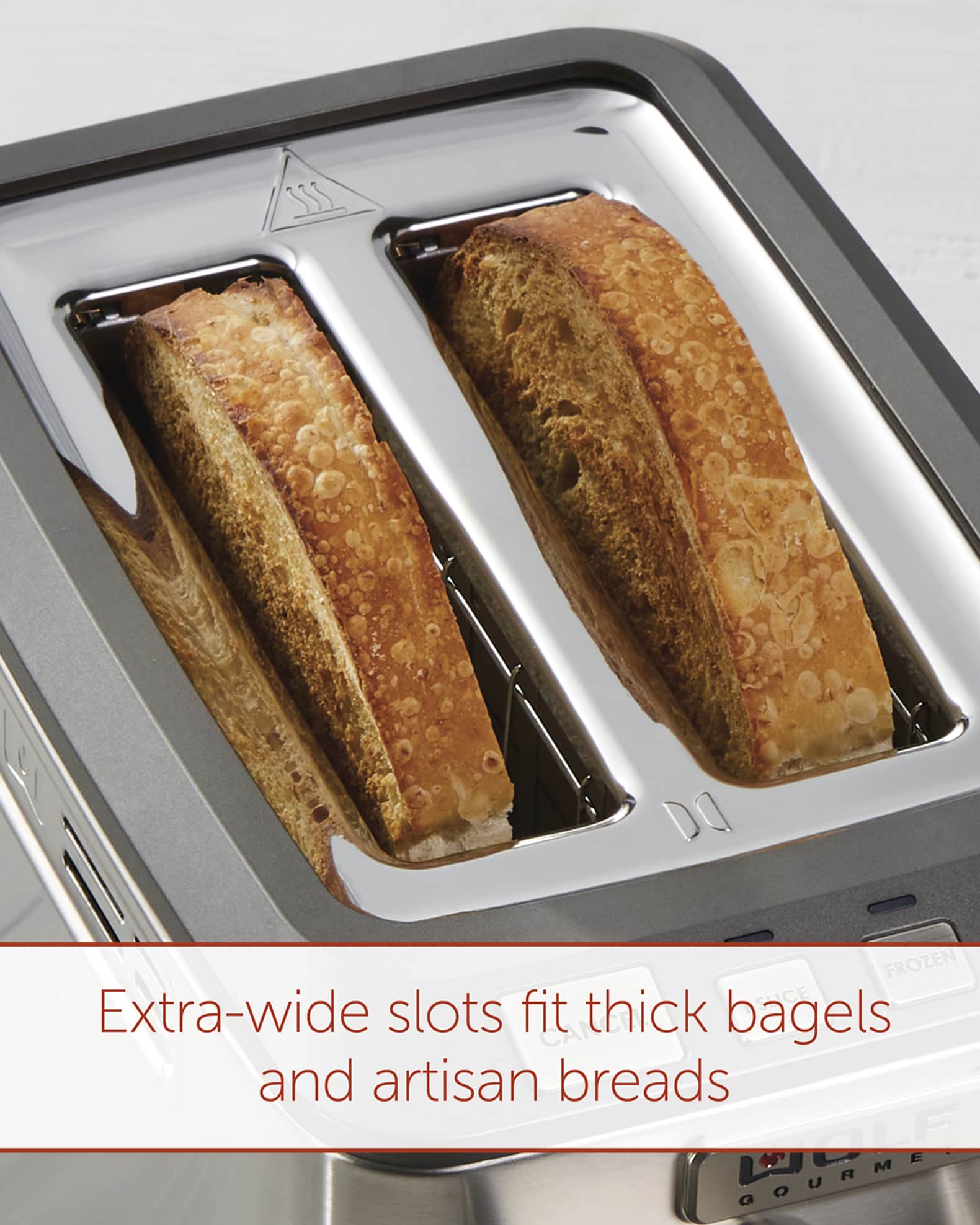 Wolf Gourmet Two-Slice Toaster With Stainless Steel Knob | Neiman Marcus