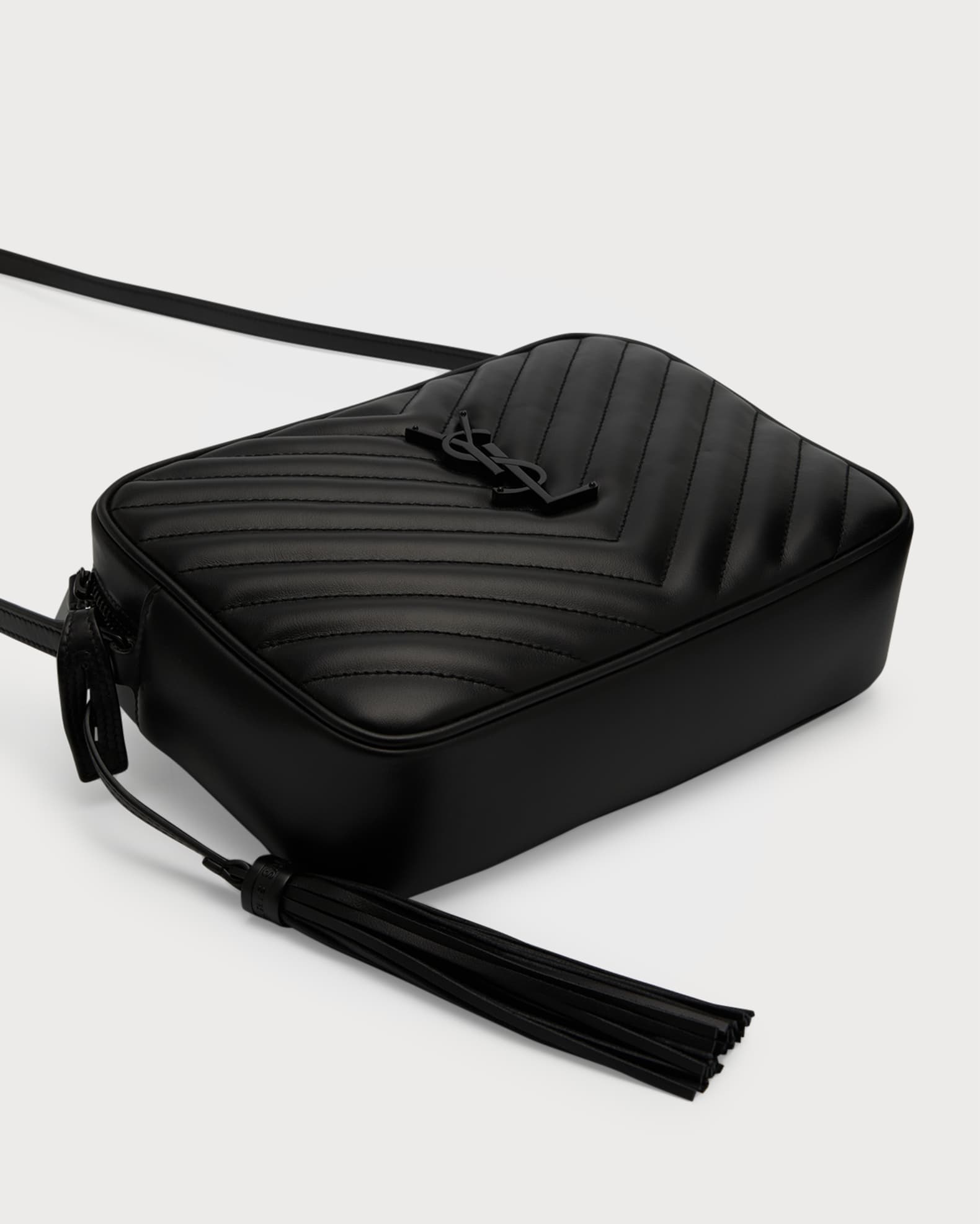 Saint Laurent Lou YSL Quilted Calfskin Camera Crossbody Bag With Pocket ...