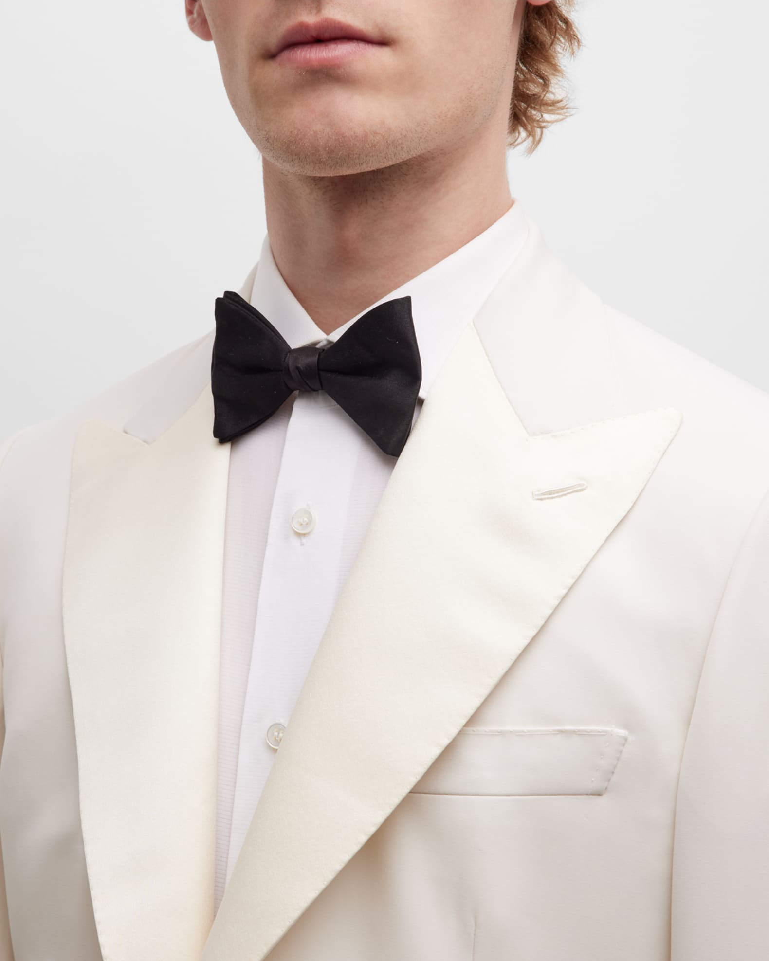 Brioni Men's Solid Wool Dinner Jacket | Neiman Marcus