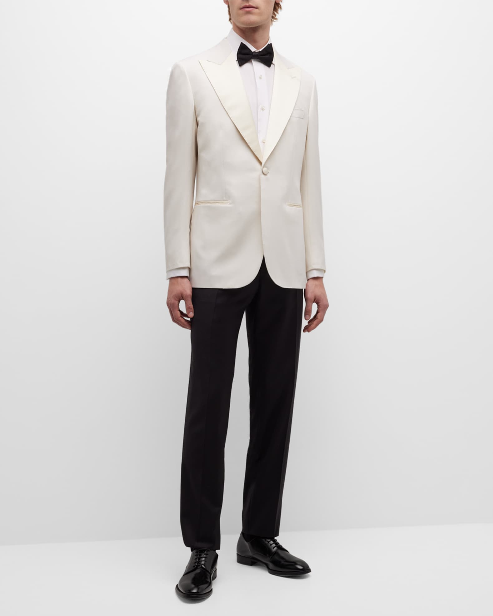 Brioni Men's Solid Wool Dinner Jacket | Neiman Marcus